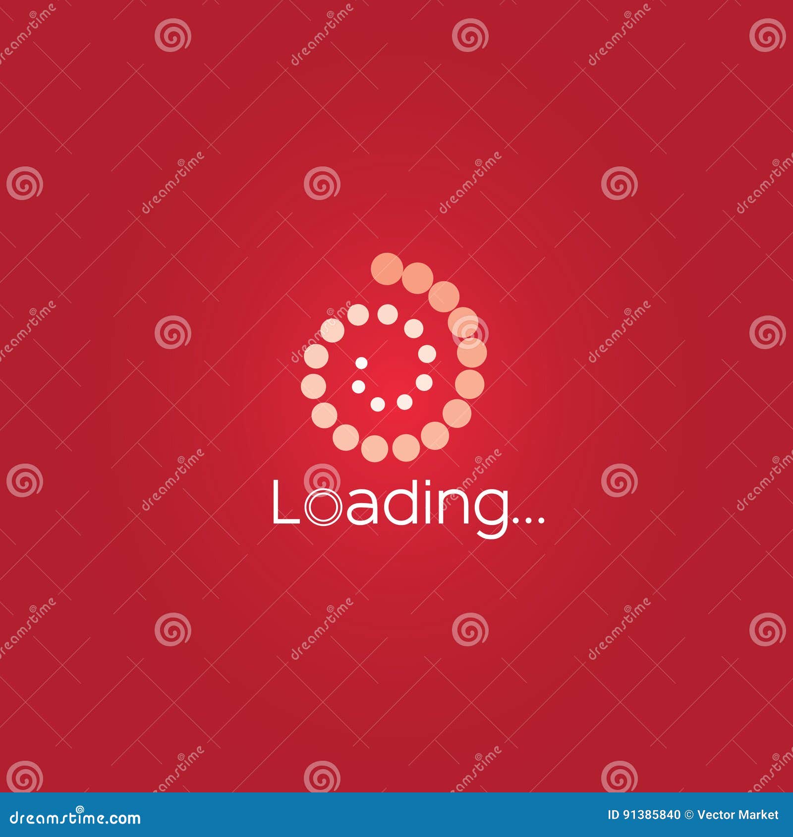 Loading Vector. Light Red Color Vector Design and Red Background Stock ...