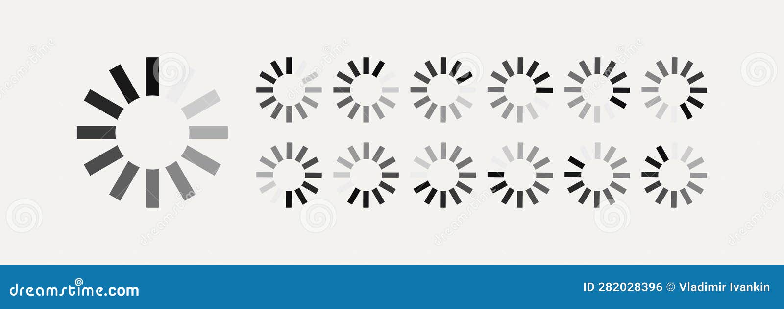 Loading Vector Symbol for Motion Design Stock Vector - Illustration of ...