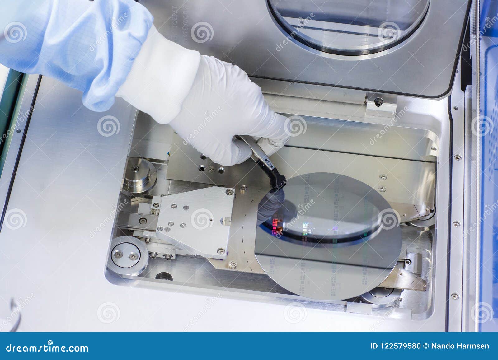 Loading a Wafer into a ALD System Stock Photo - Image of technology ...
