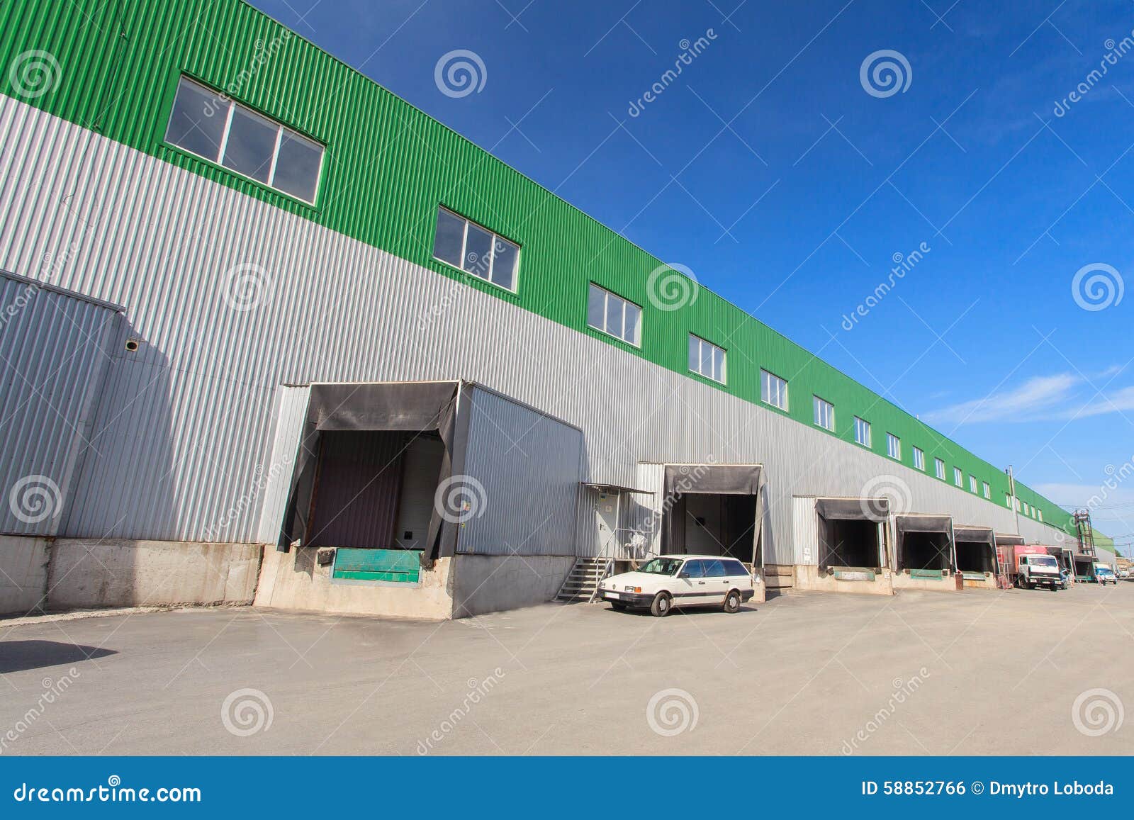 Loading warehouse space stock photo. Image of entry, dock - 58852766