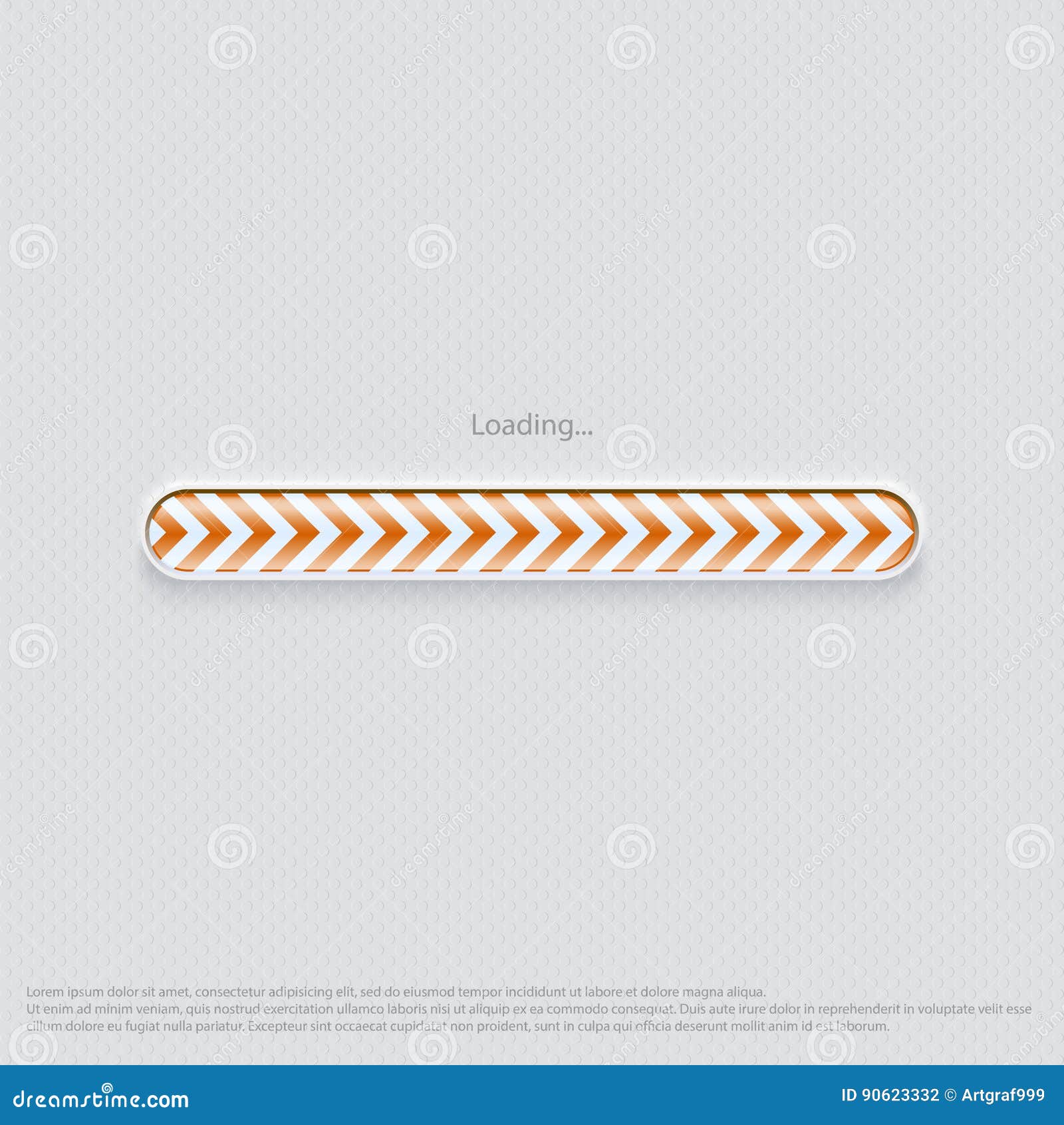 Loading web design orange stock illustration. Illustration of element ...