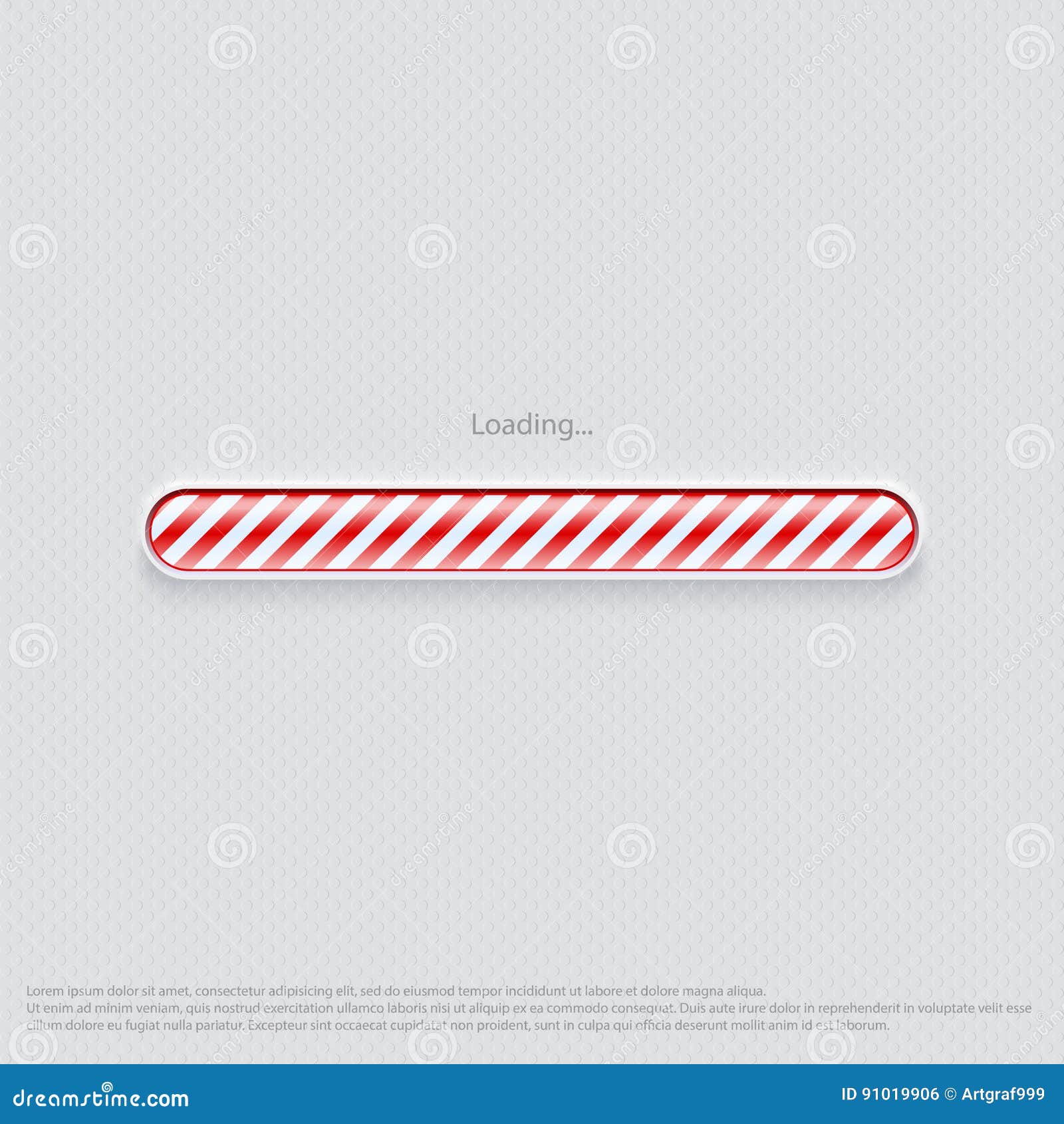 Loading web design red stock illustration. Illustration of template ...