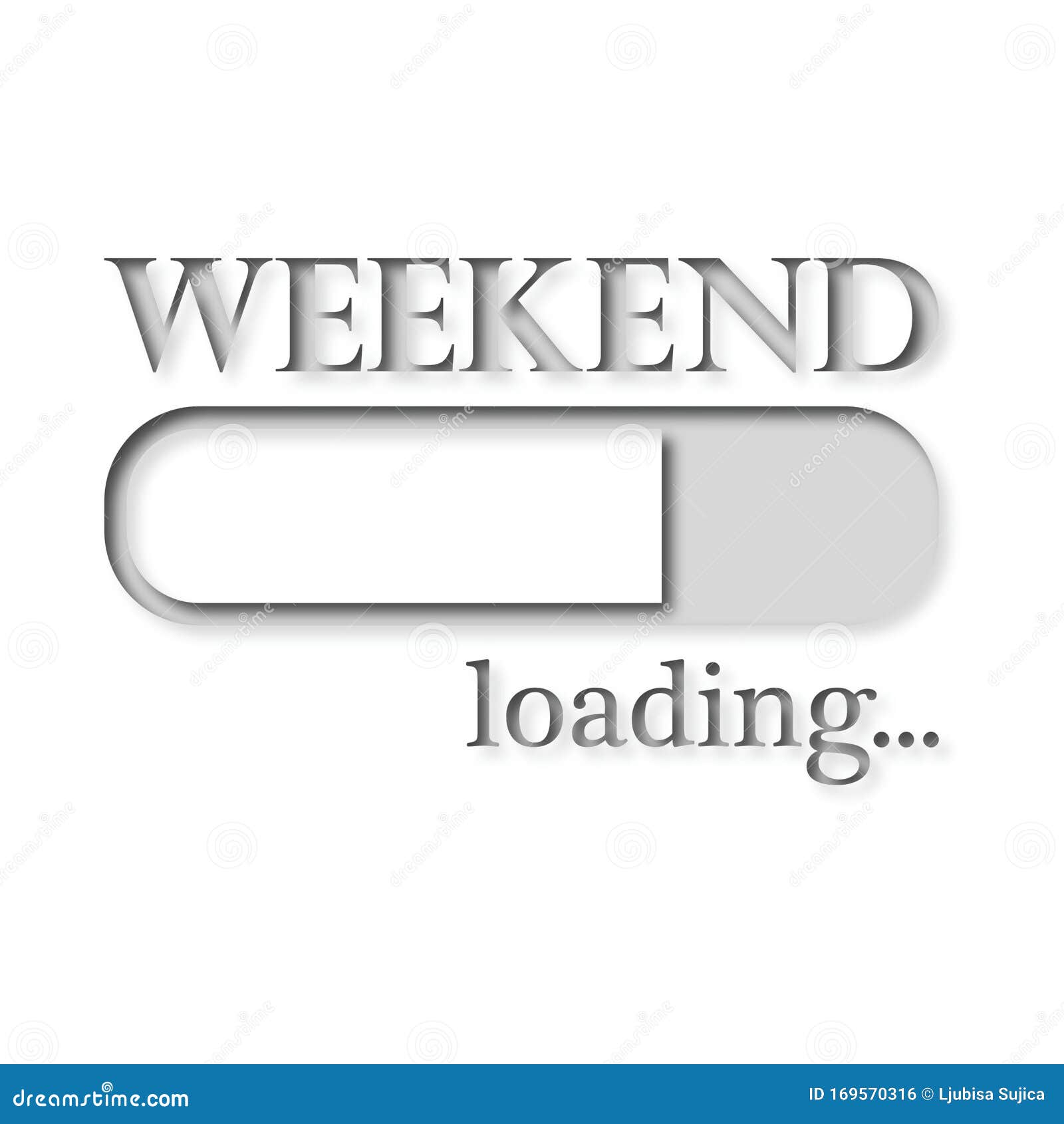 Loading Weekend stock vector. Illustration of funny - 169570316