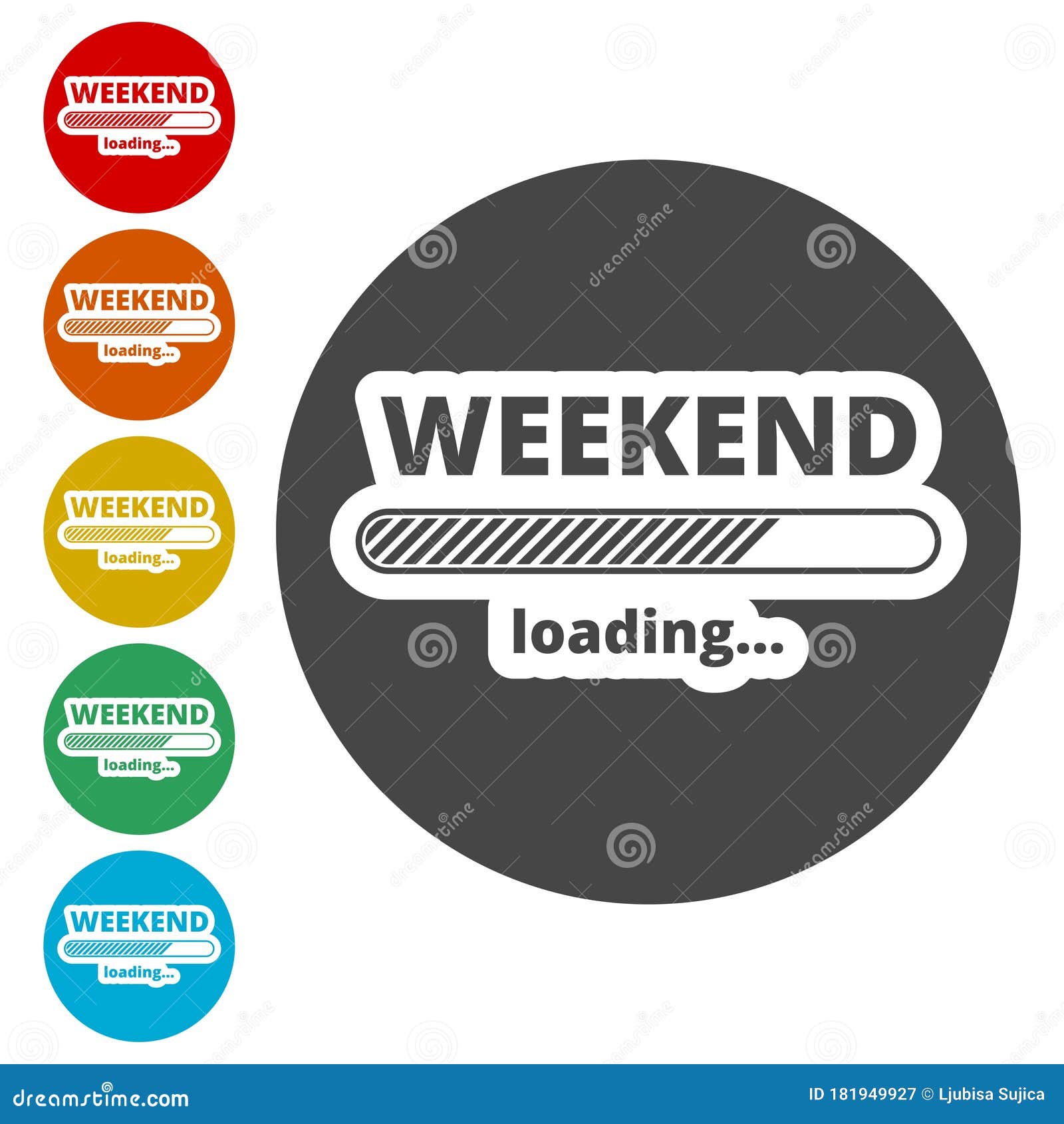 Loading Weekend, Weekend Loading Concept Stock Vector - Illustration of ...