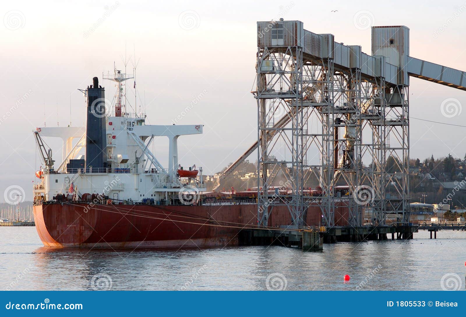 Loading Wheat for Export stock image. Image of ship, supplies - 1805533