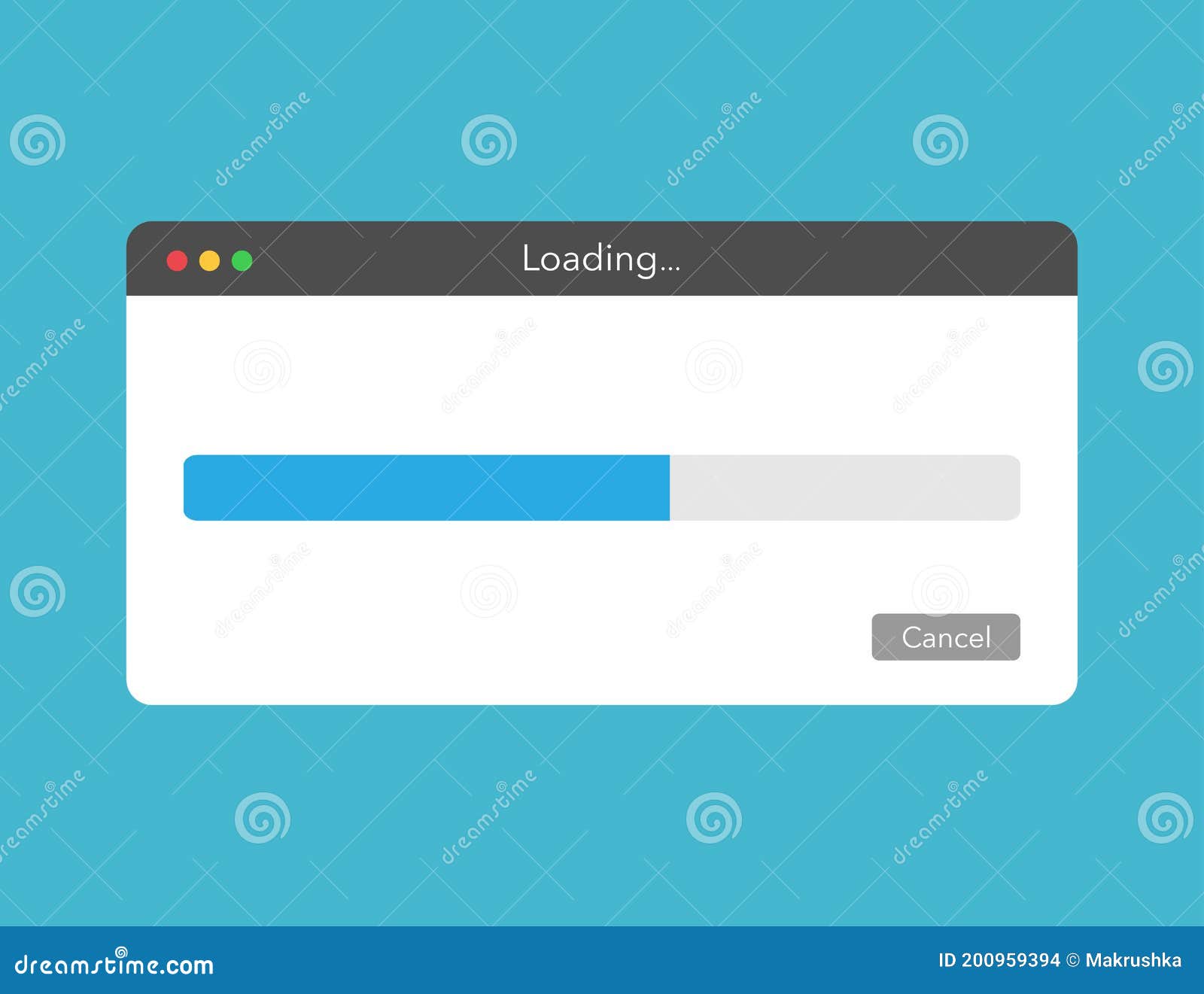 Downloading / Uploading Icon Set In Thin Line Style Vector Illustration ...