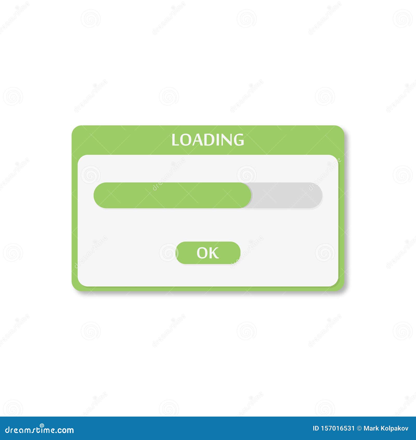 Loading Window, Visible Progress Bar, Flat Illustration Stock ... Loading Window, Visible Progress Bar, Flat Illustration Stock ...