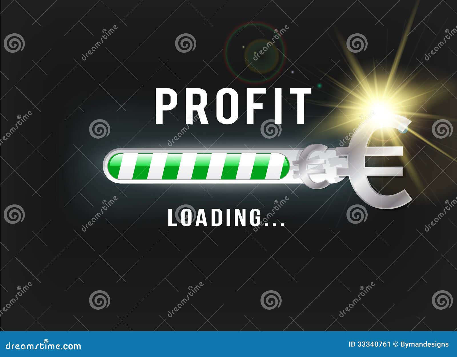 Loading your Euro profit stock vector. Illustration of abstract - 33340761