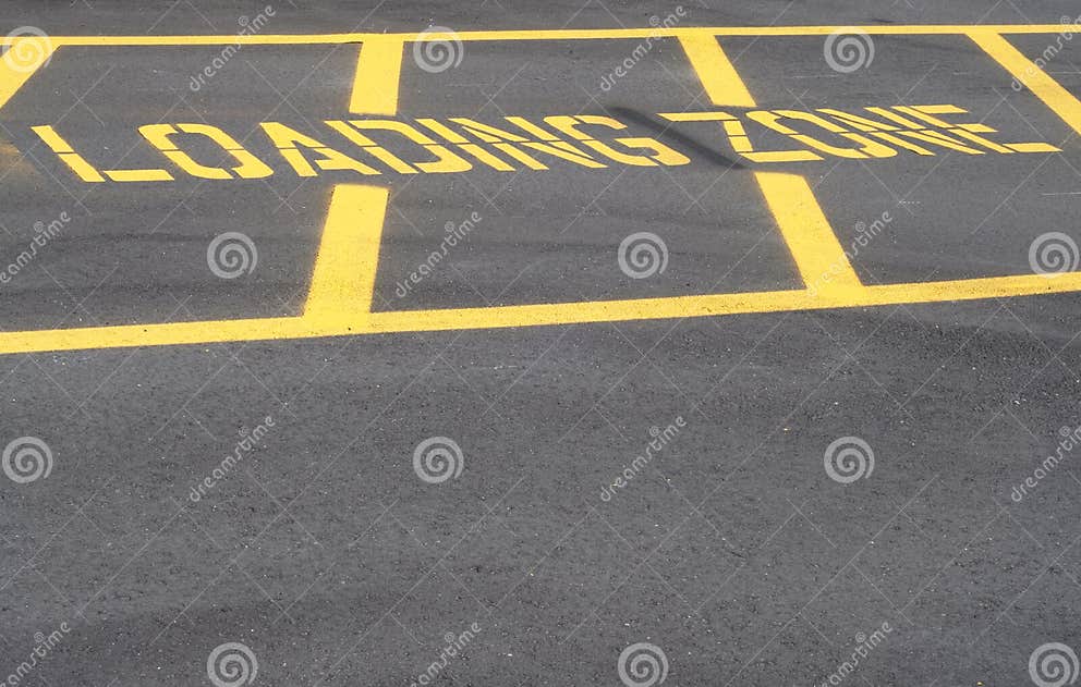 Loading Zone stock image. Image of area, sign, parking - 13322055