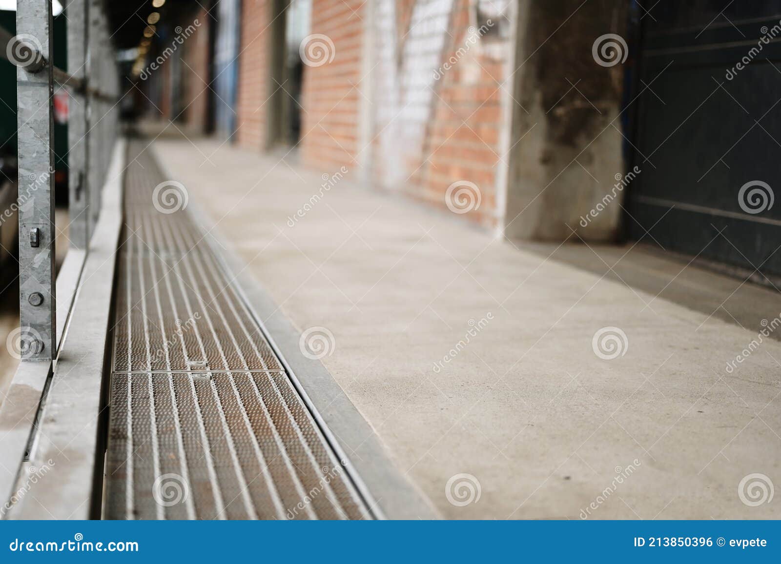 Loading Zone of Old Warehouse Compartments Stock Photo - Image of ...