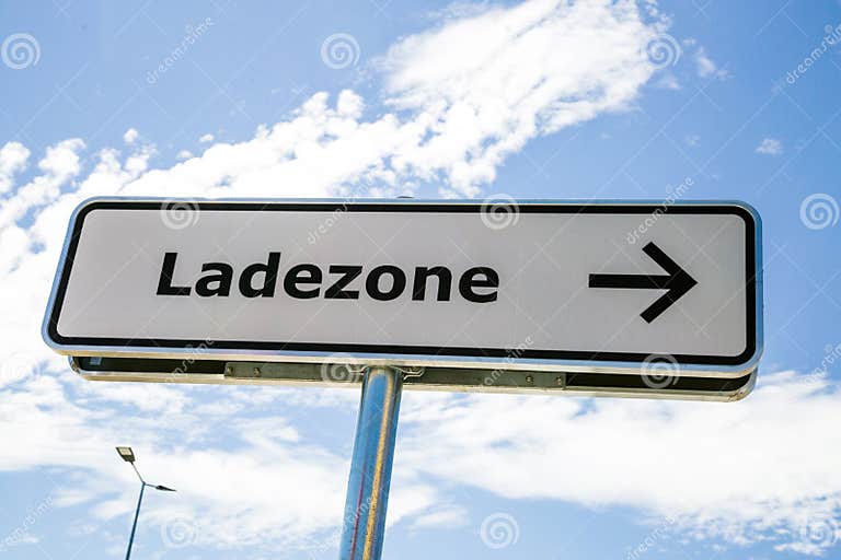 Loading Zone Sign stock image. Image of abohlung, receipt - 109161423