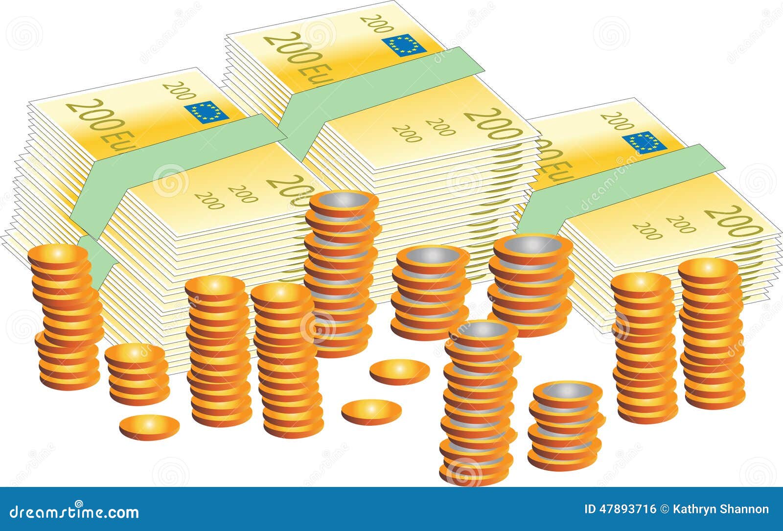 Loads of money stock vector. Illustration of banknotes - 47893716