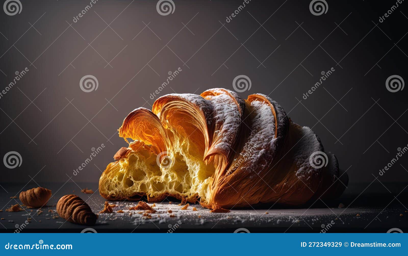 A Loaf of Bread with a Bite Taken Out of it Stock Illustration ...