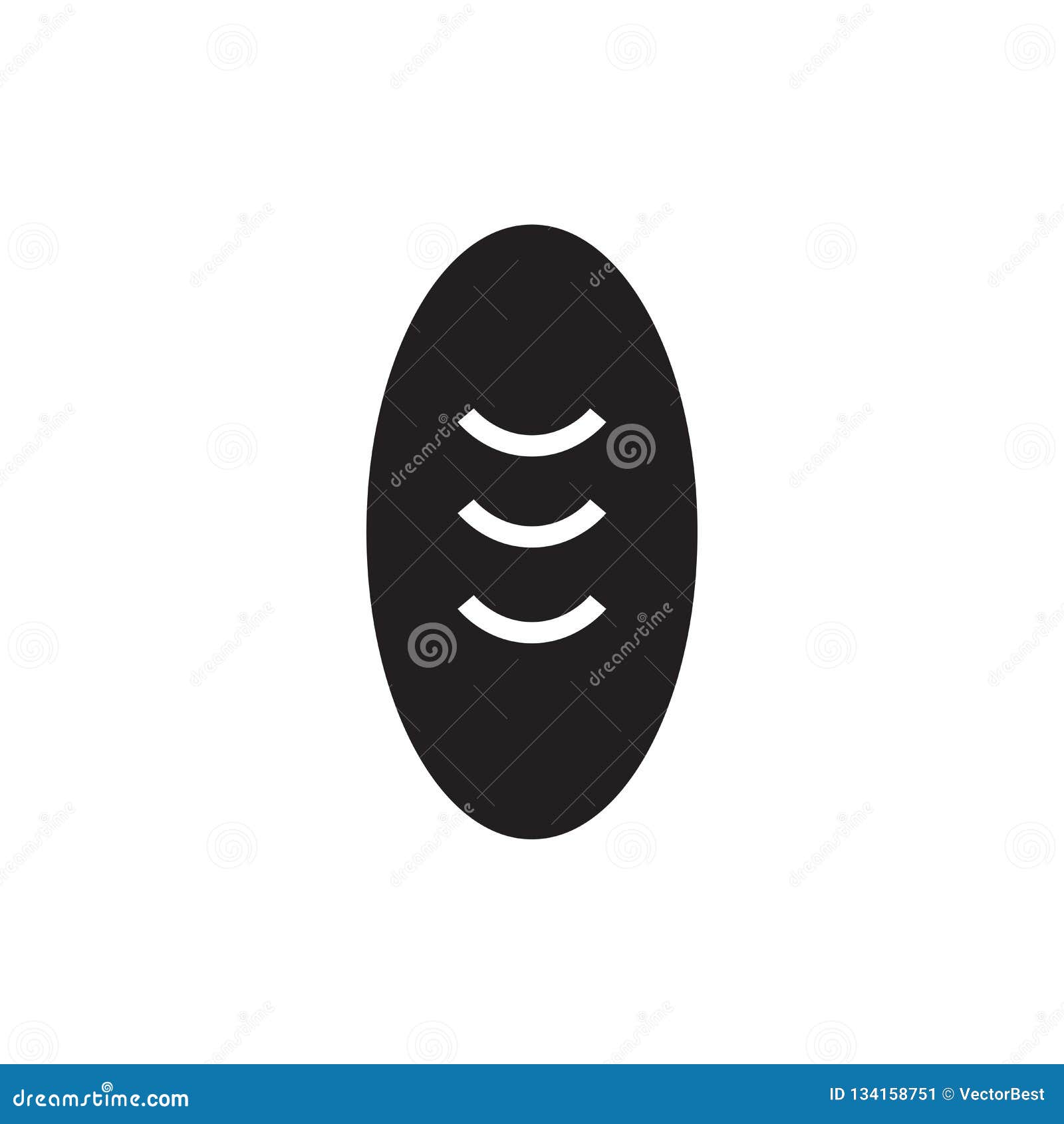 Loaf of Bread Icon Vector Sign and Symbol Isolated on White Background ...