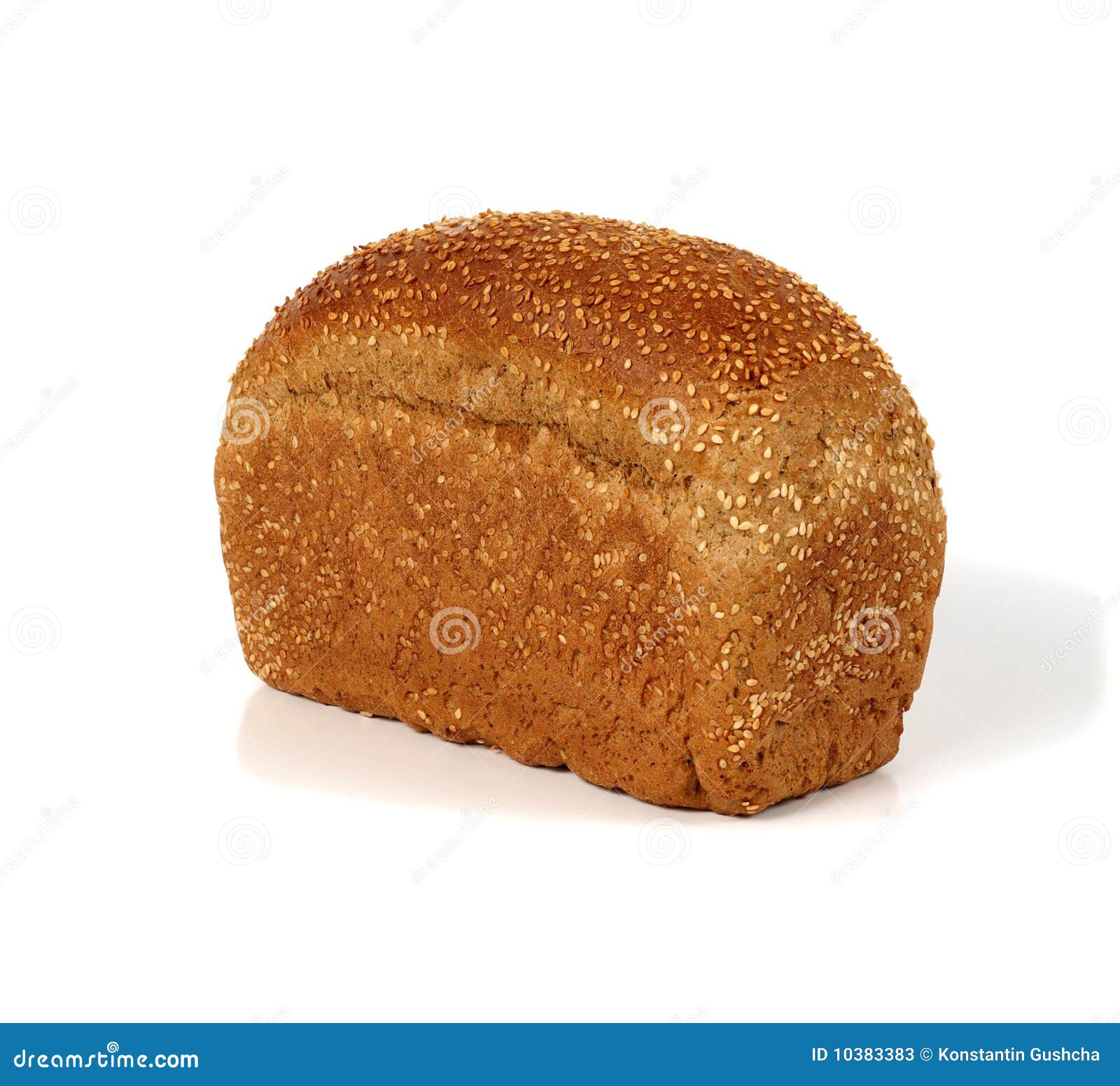 Loaf of bread with sesame stock image. Image of nutritious - 10383383