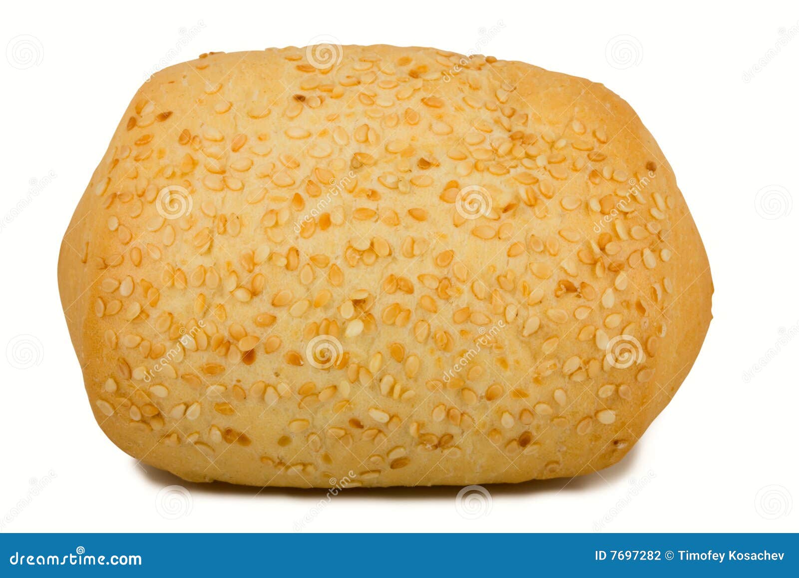 Loaf of bread with sesame stock photo. Image of baked - 7697282