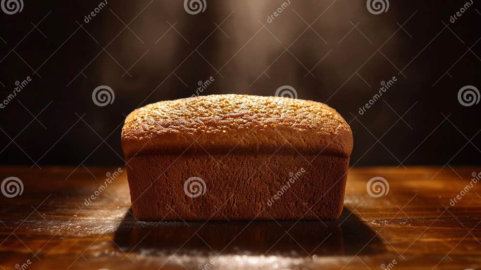 A Loaf of Bread Sitting on a Table with Light Shining through it, AI ...