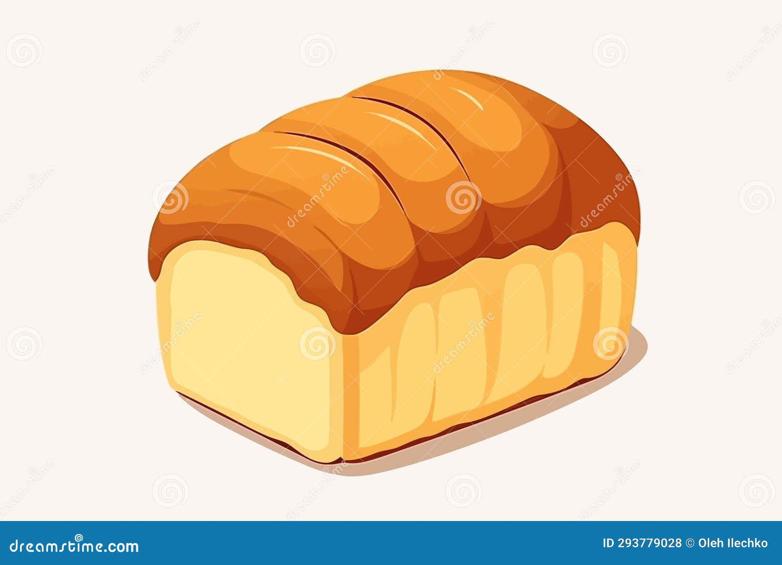 Loaf of Bread Vector Flat Minimalistic Isolated Illustration Stock ...