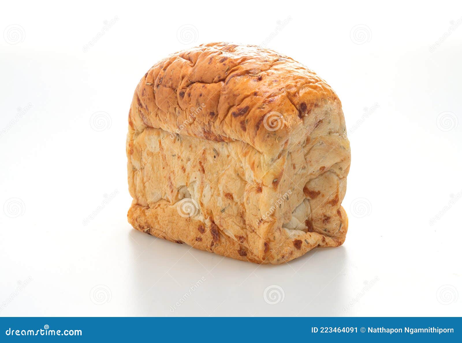 Loaf of Bread on White Background Stock Image - Image of grain, baked ...