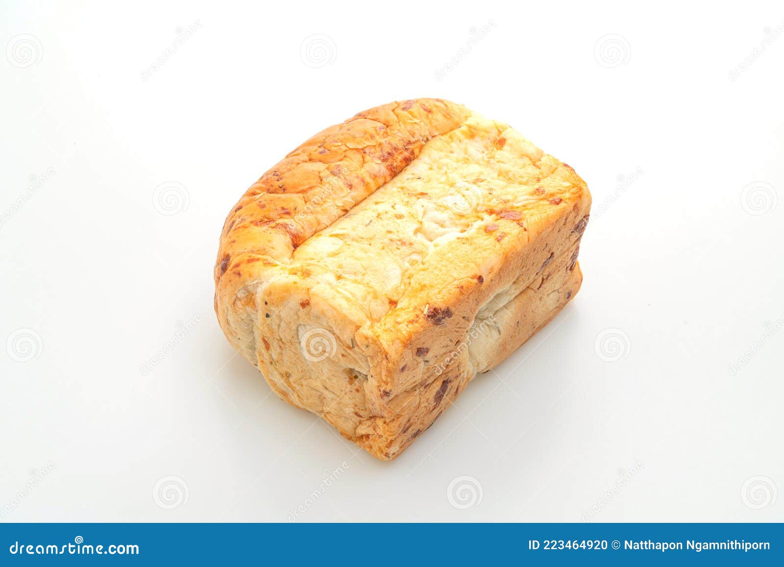 Loaf of Bread on White Background Stock Photo - Image of fresh, closeup ...