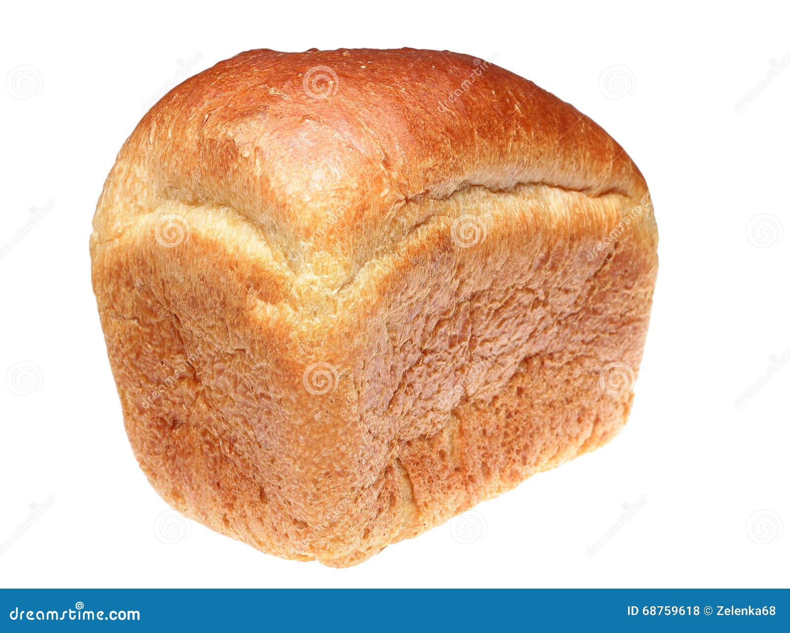 Loaf of Bread on a White Background Stock Photo - Image of fresh ...