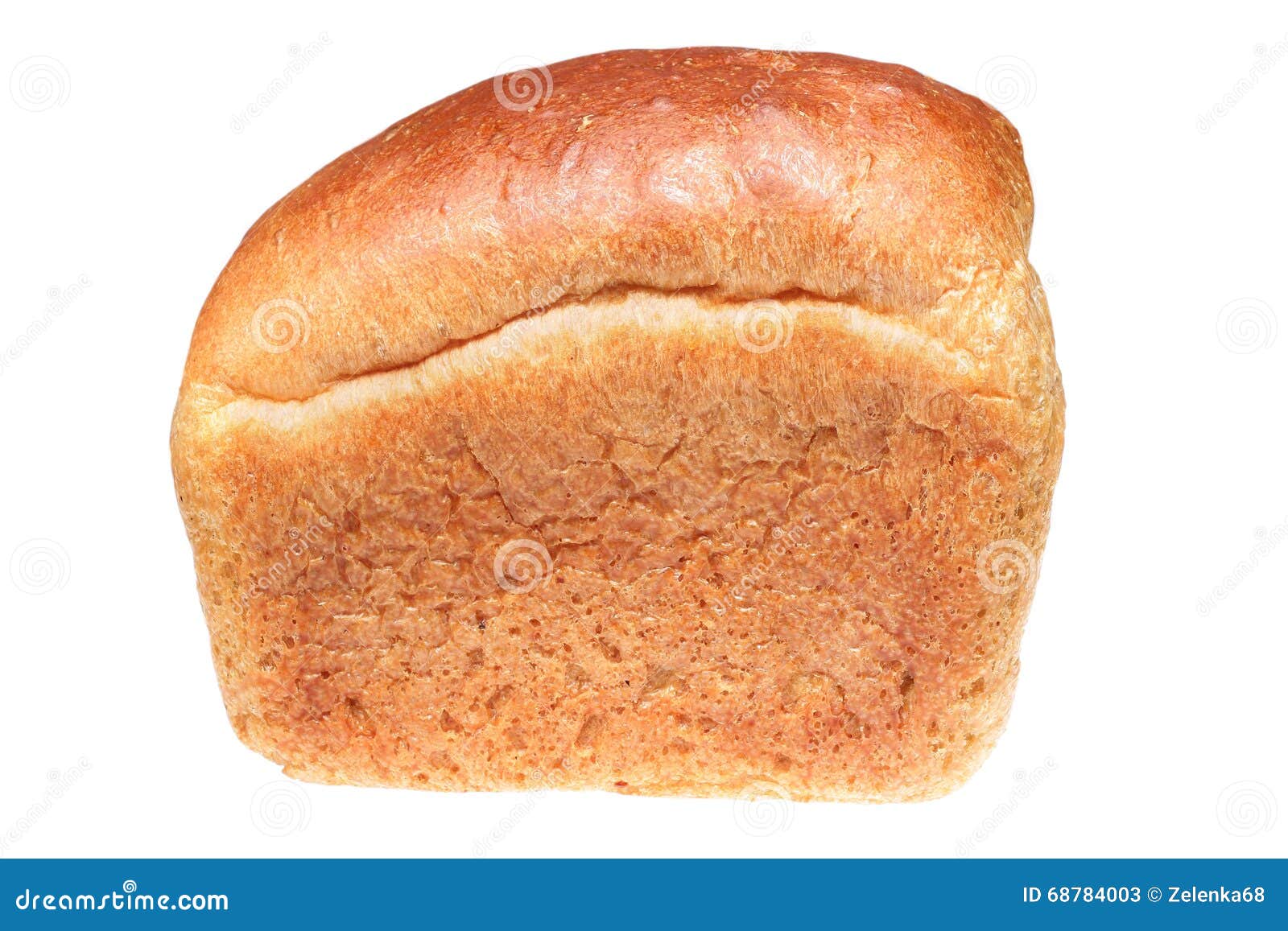 Loaf of Bread on a White Background Stock Image - Image of eating ...
