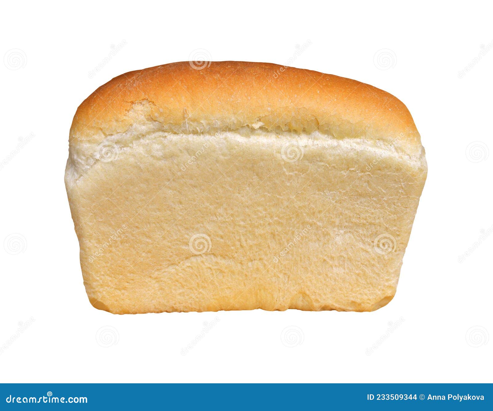 Loaf of Bread on White Background Stock Photo - Image of isolated, view ...