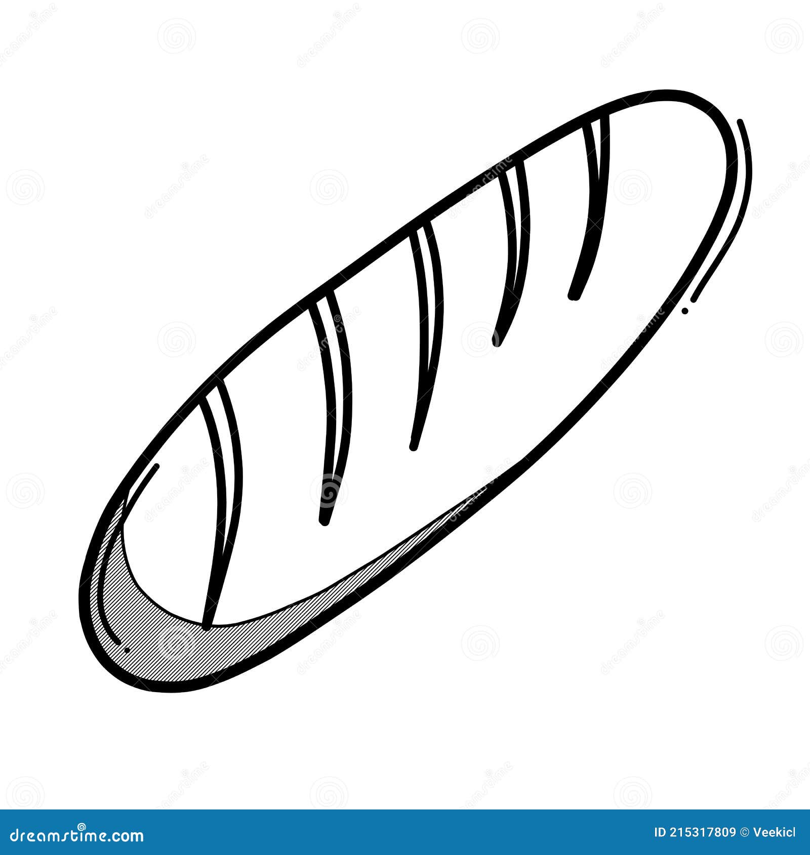 Loaf Doodle Vector Icon. Drawing Sketch Illustration Hand Drawn Line ...