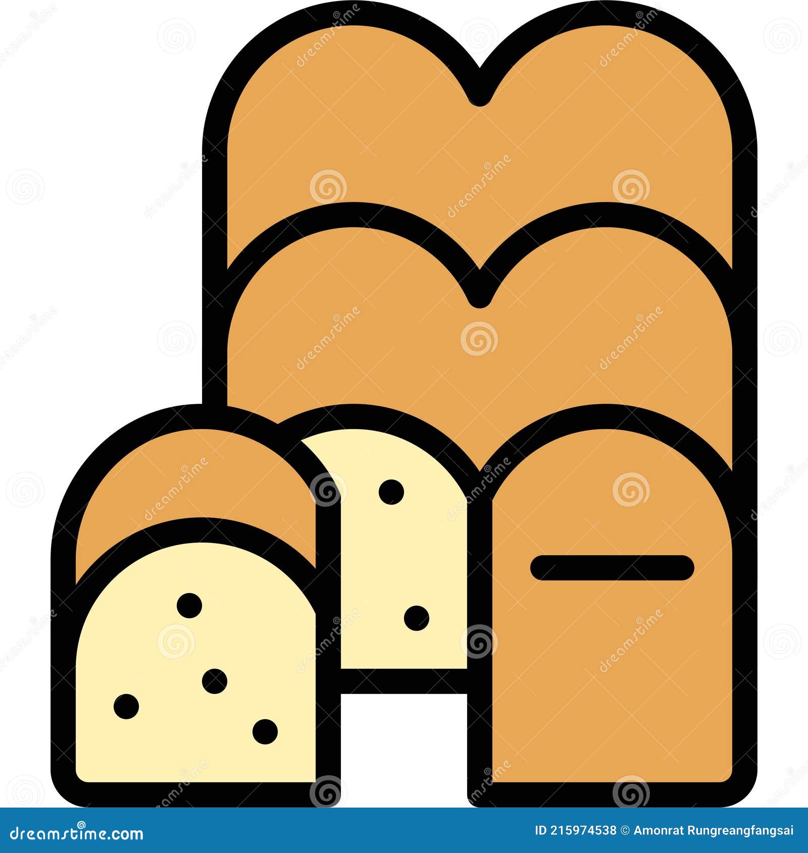 Loaf Icon, Bakery and Baking Related Vector Stock Vector - Illustration ...