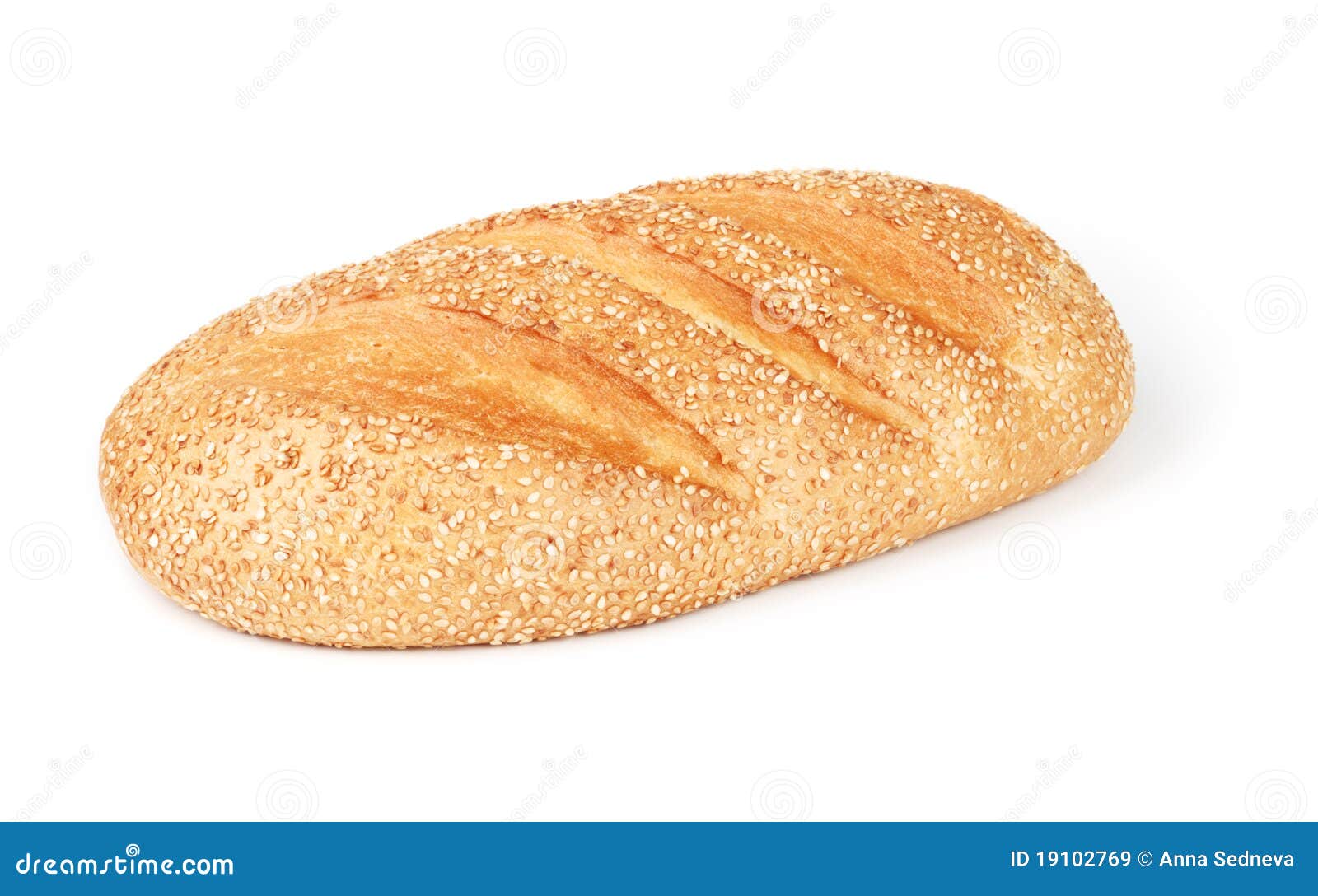 Loaf of Long Bread with Grains Stock Image - Image of fresh, golden ...