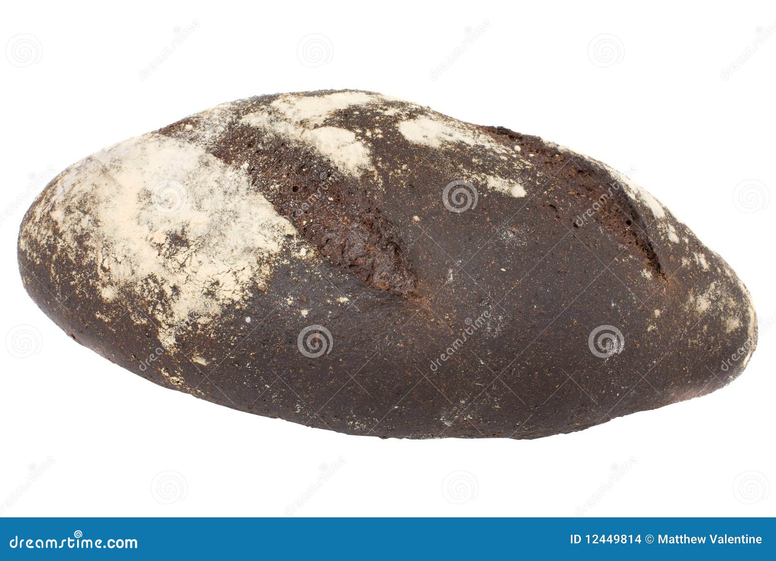 Loaf of Russian rye bread stock photo. Image of isolated - 12449814