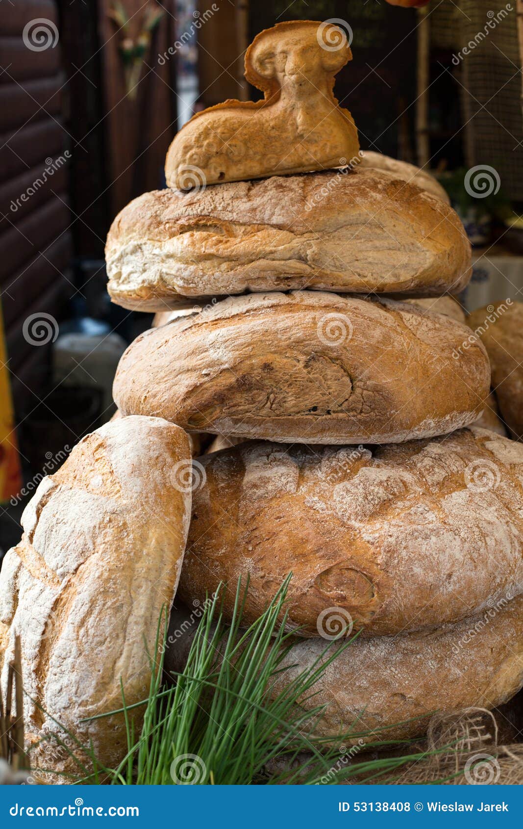 The loaf of rustic bread stock photo. Image of crusty - 53138408