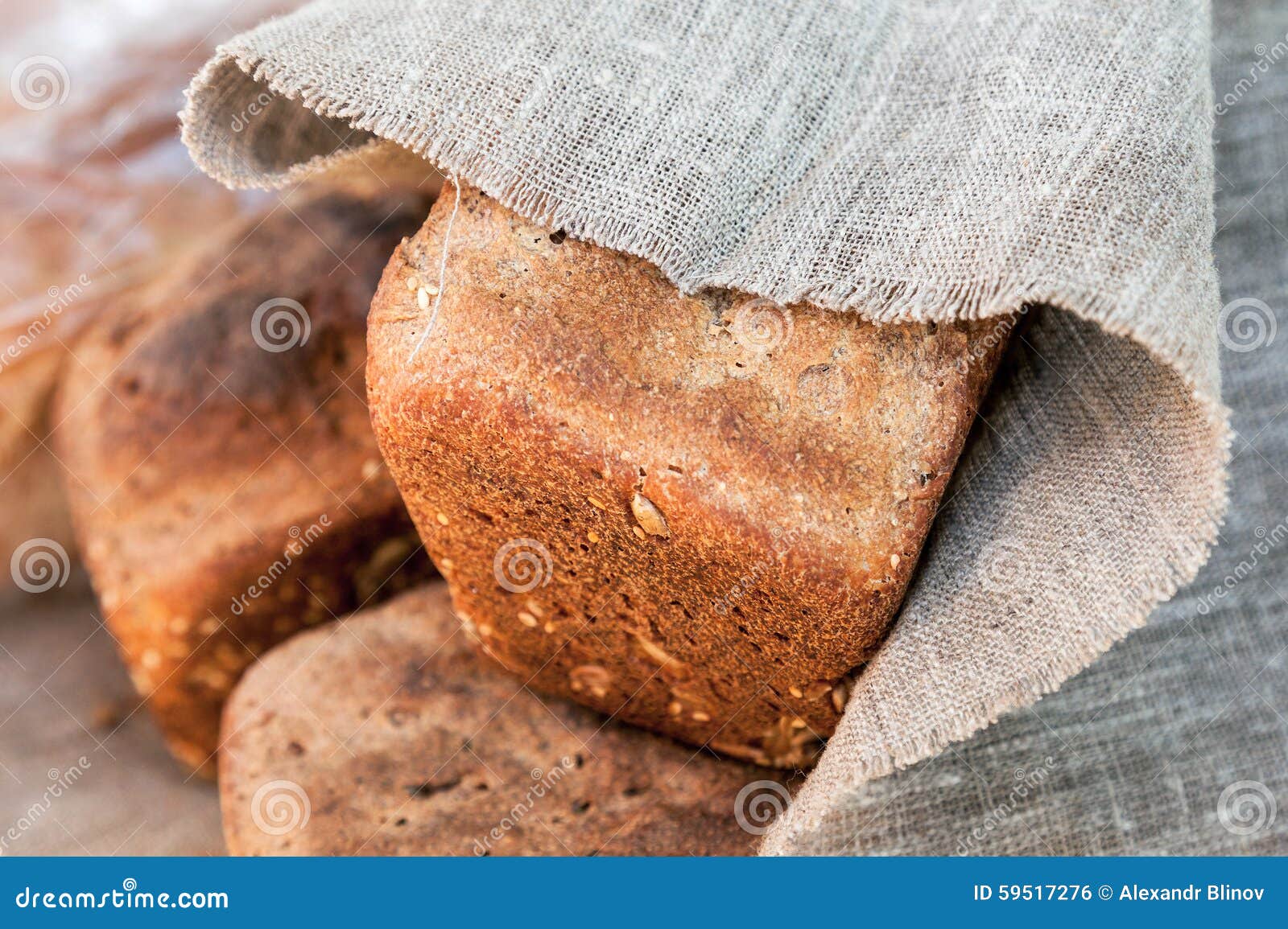 Loaf of rye bread stock photo. Image of breakfast, loaf - 59517276