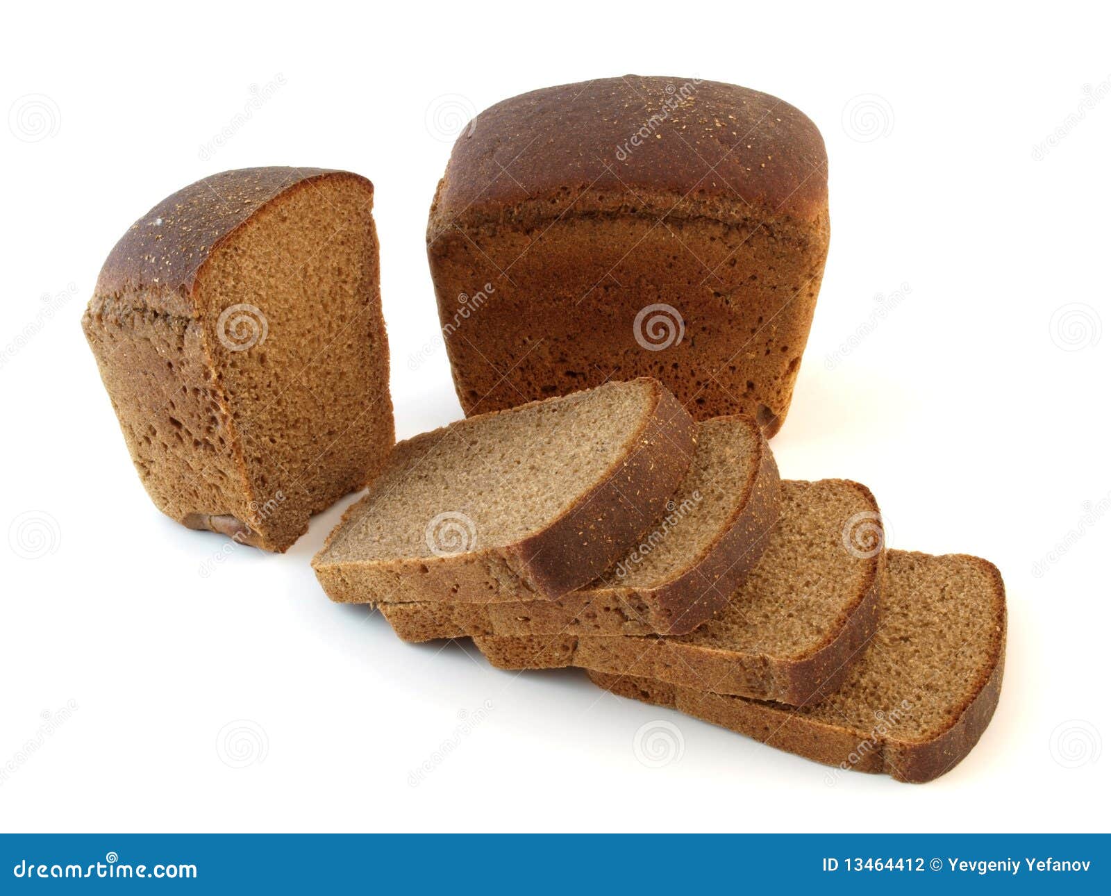 Loaf of Rye Bread and Sliced Stock Photo - Image of sliced, knife: 13464412