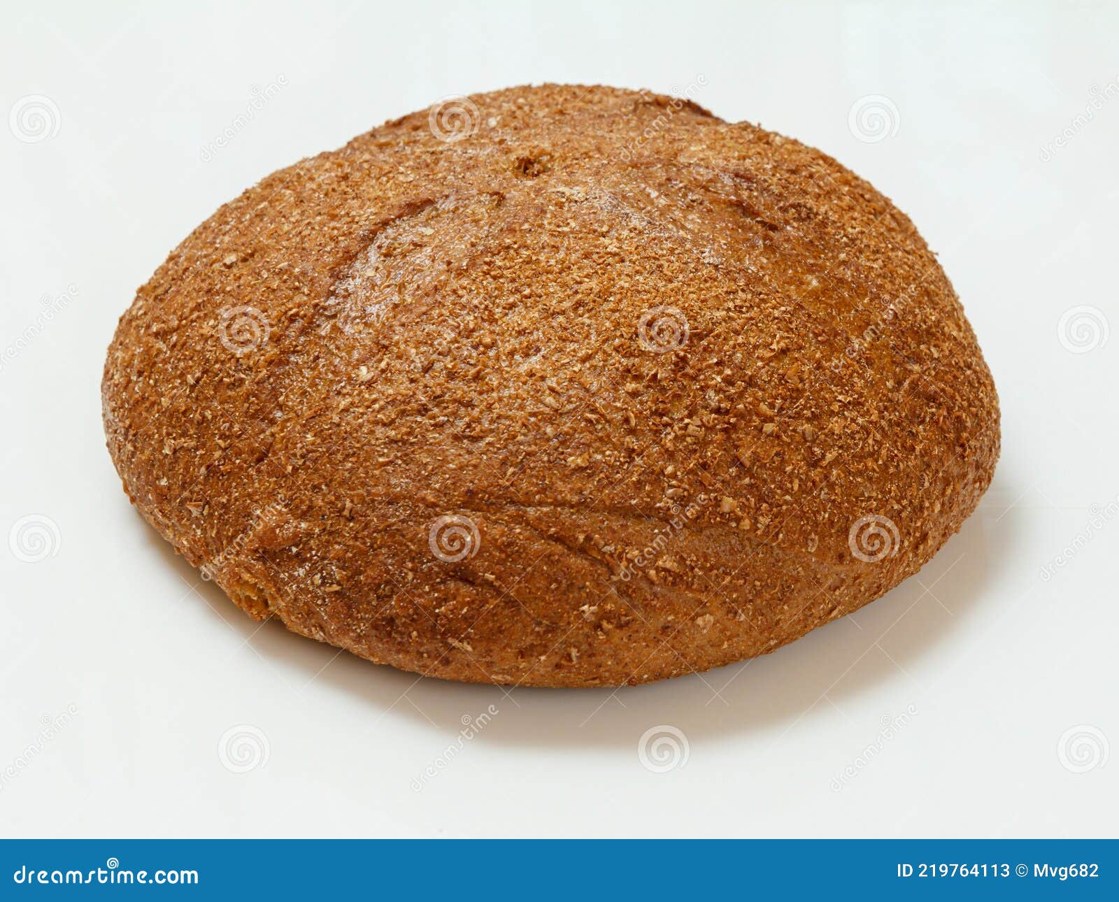 Loaf of Rye Bread on White Background Stock Image - Image of healthy ...