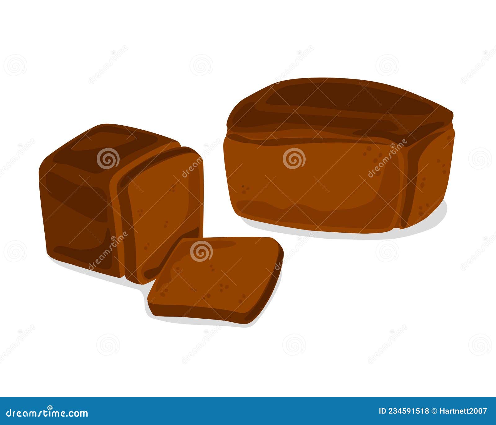 Bread Set. Whole Grain, Yeast Baked Bread. Food Sign. Ideal For Cafe ...