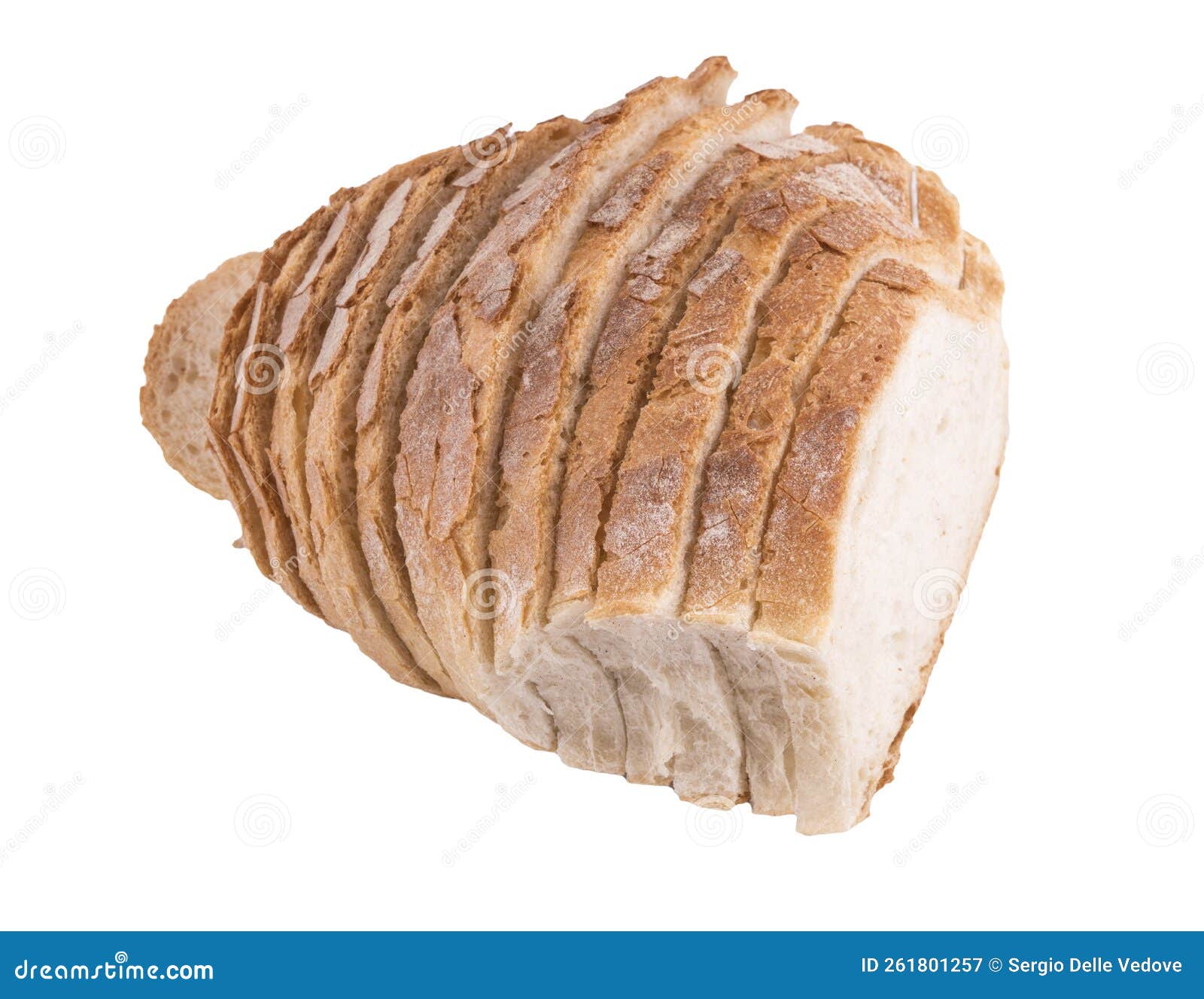 A loaf of sliced bread stock image. Image of bread, healthy - 261801257