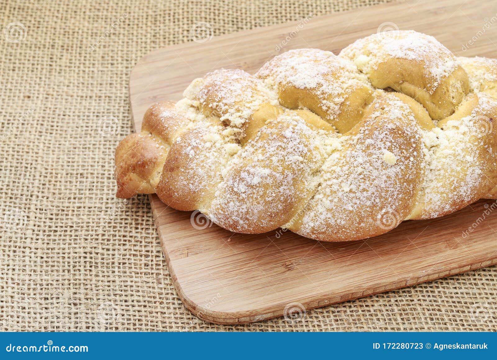 Loaf of sweet bread stock image. Image of challah, choreg - 172280723