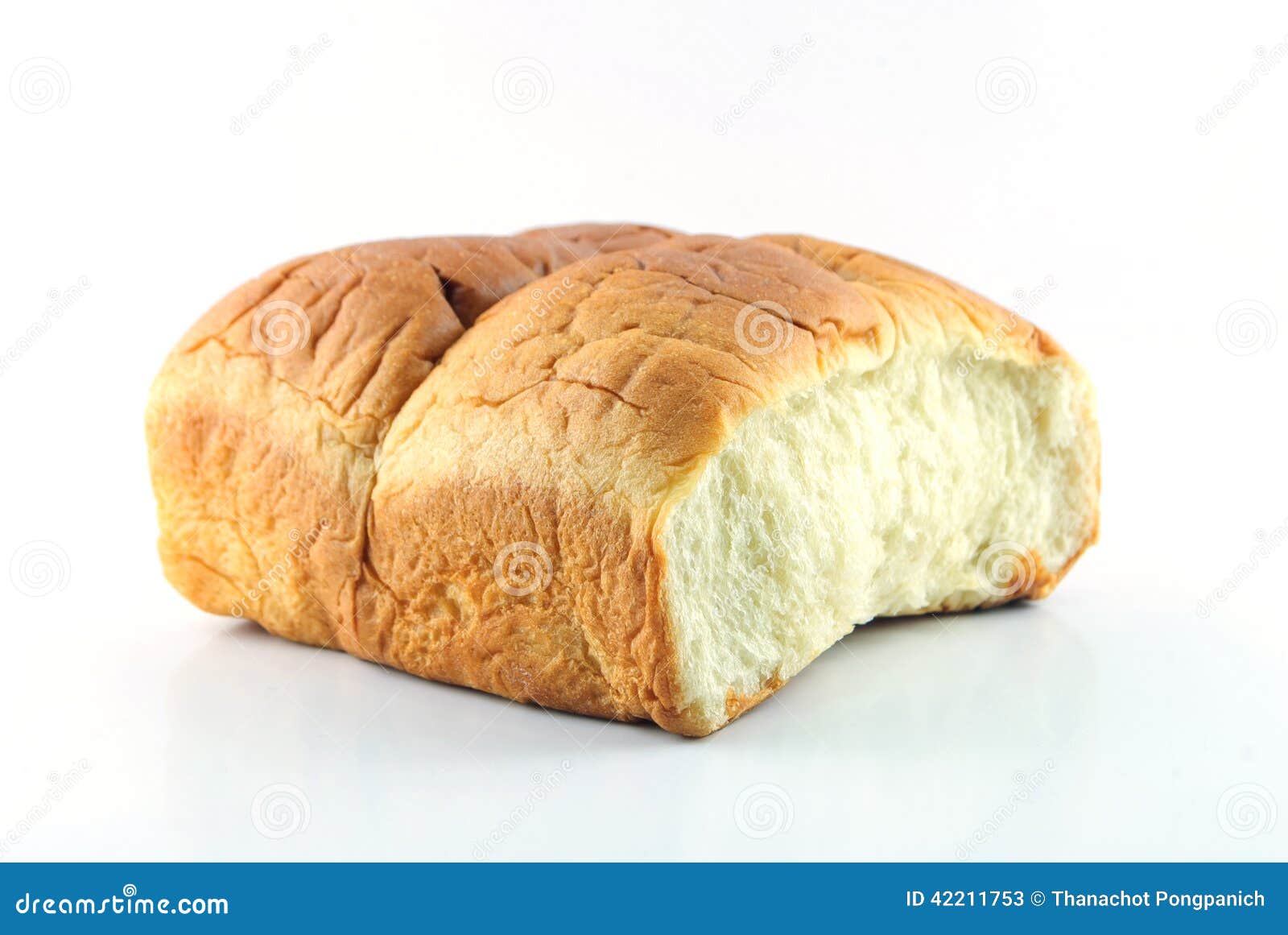 Loaf on white background stock image. Image of brown - 42211753