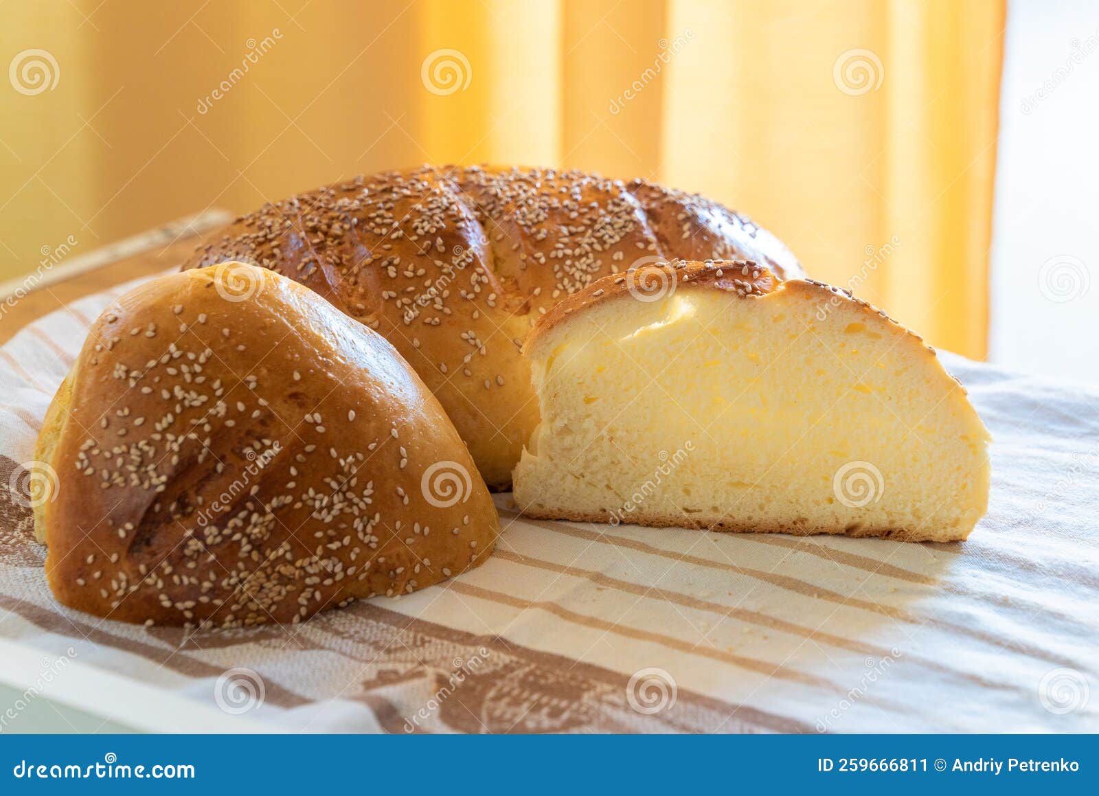Loaf of White Bread on the Table Stock Image - Image of cook, culinary ...