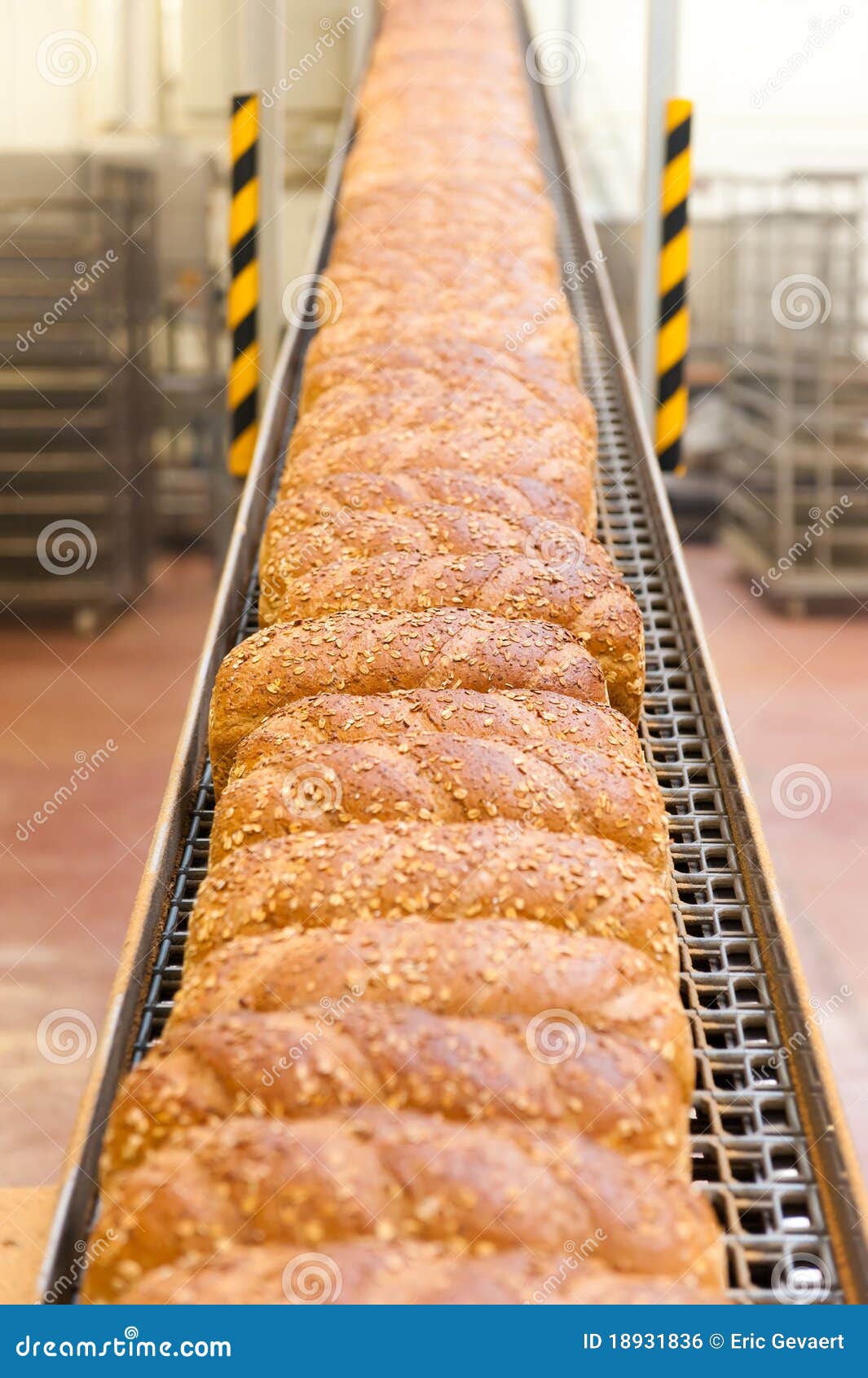 Loafs of Bread in the Factory Stock Photo - Image of industry, loaf ...