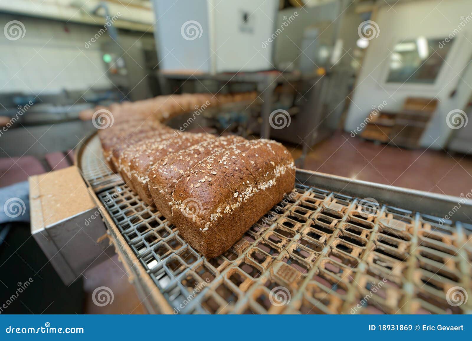 Loafs of Bread in the Factory Stock Image - Image of bake, group: 18931869