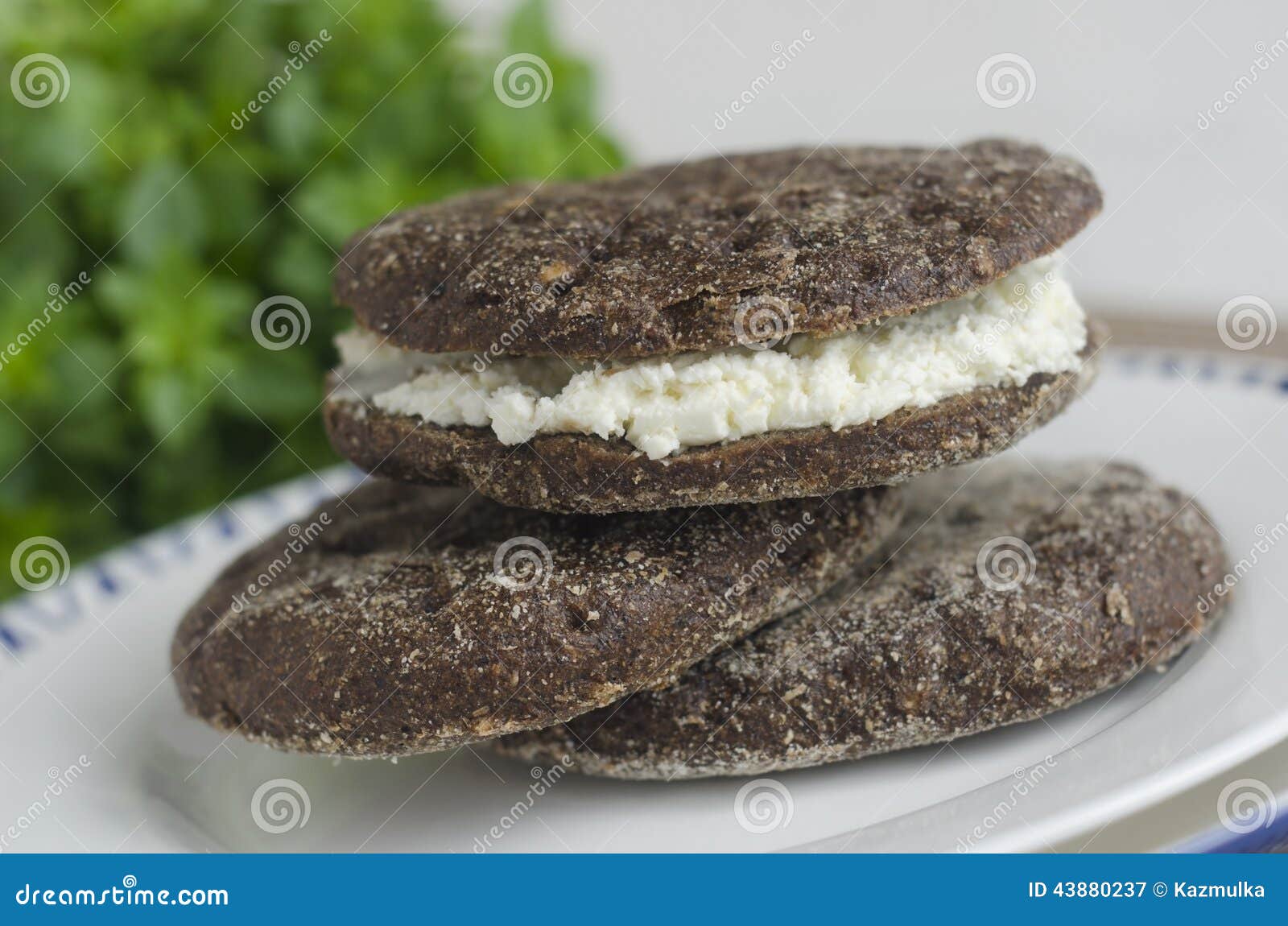Loafs of Rye Bread with Cream Cheese Stock Image - Image of country ...