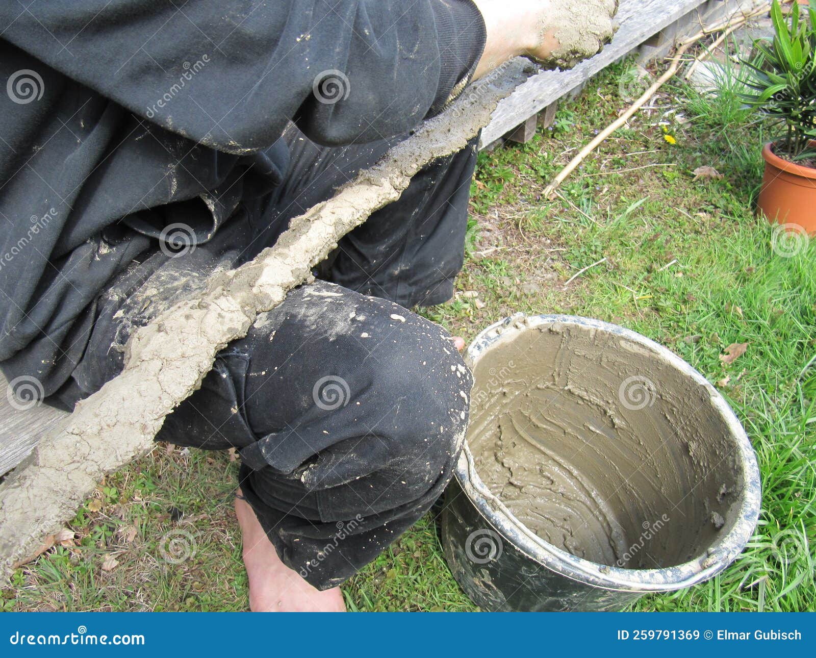 Loam Rendering As Building Material Stock Image - Image of cover ...