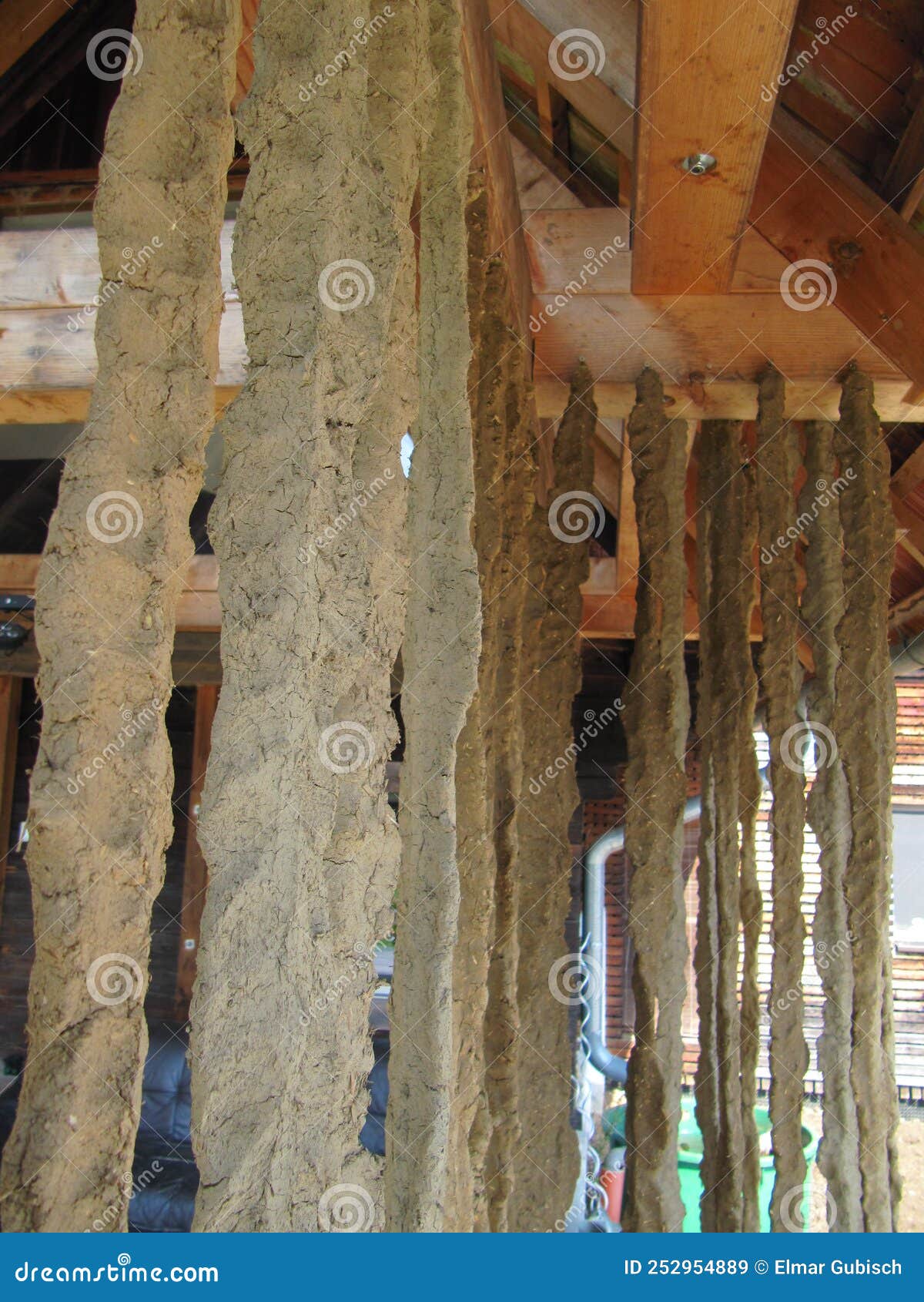 Loam Rendering As Building Material Stock Image - Image of construction ...