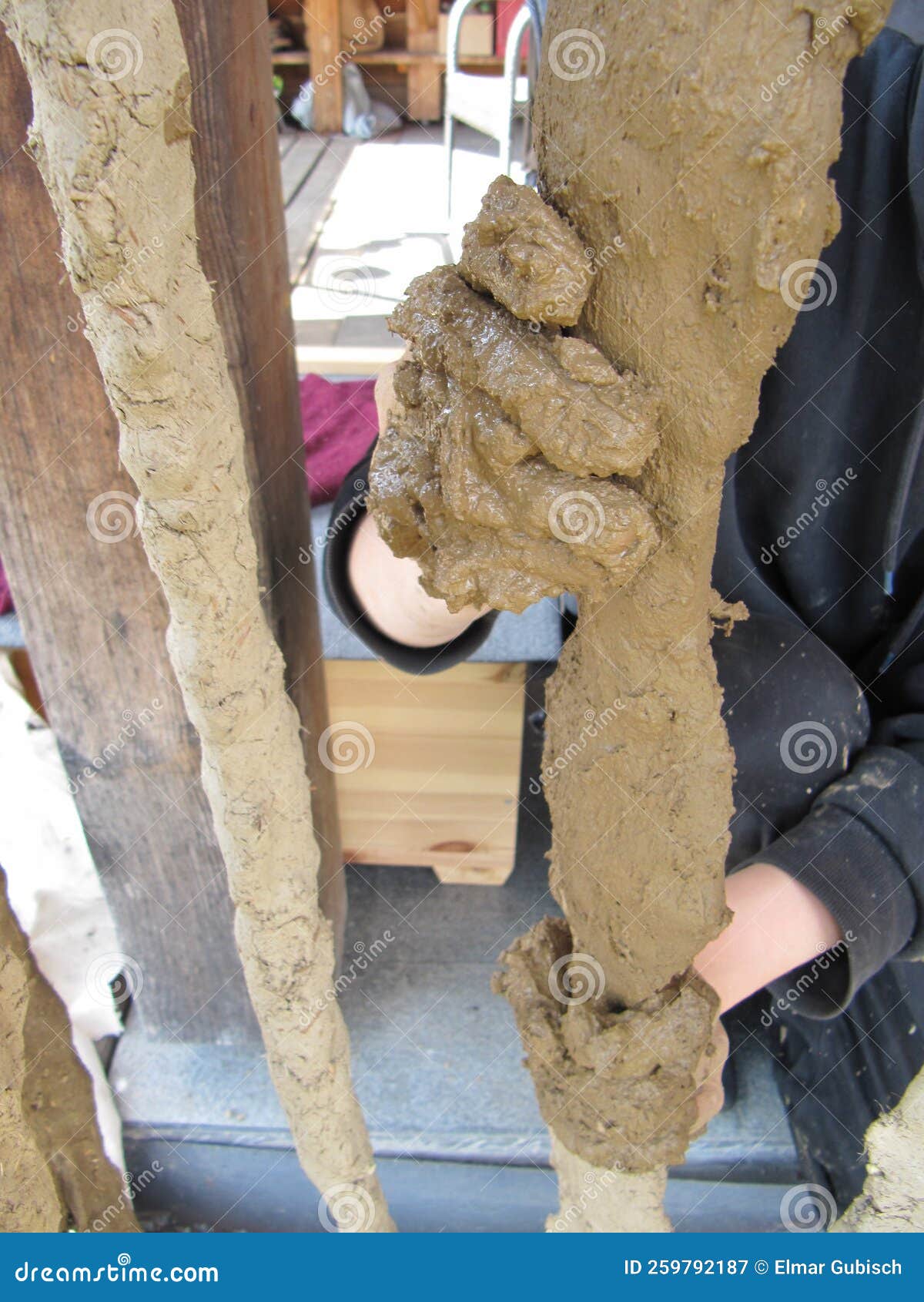 Loam Rendering As Building Material Stock Image - Image of soils, clay ...