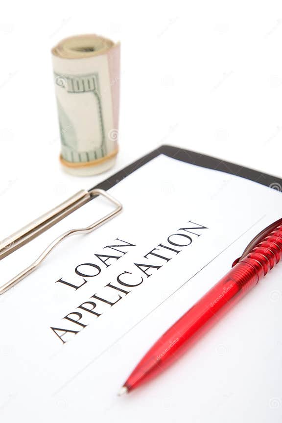 Loan application stock photo. Image of contract, currency - 3523604