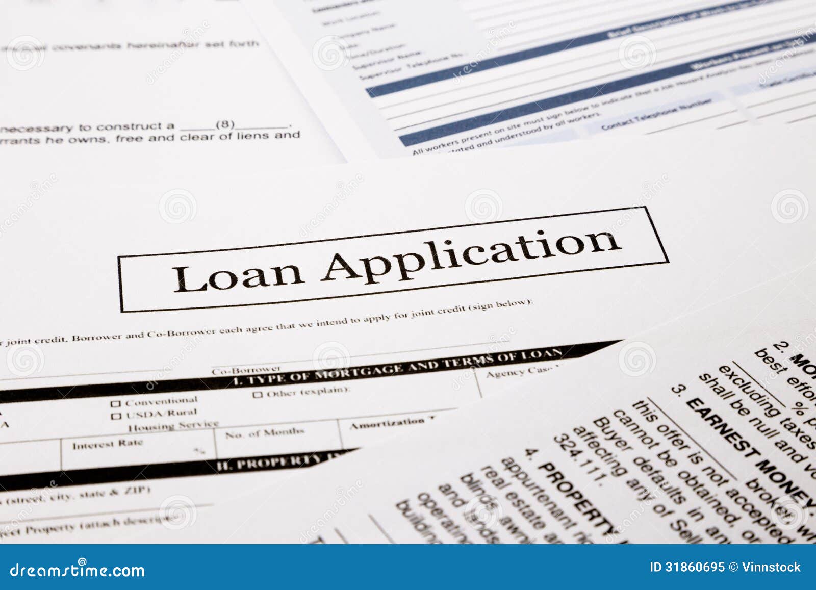 Loan application stock image. Image of hypothecate, consumerism - 31860695