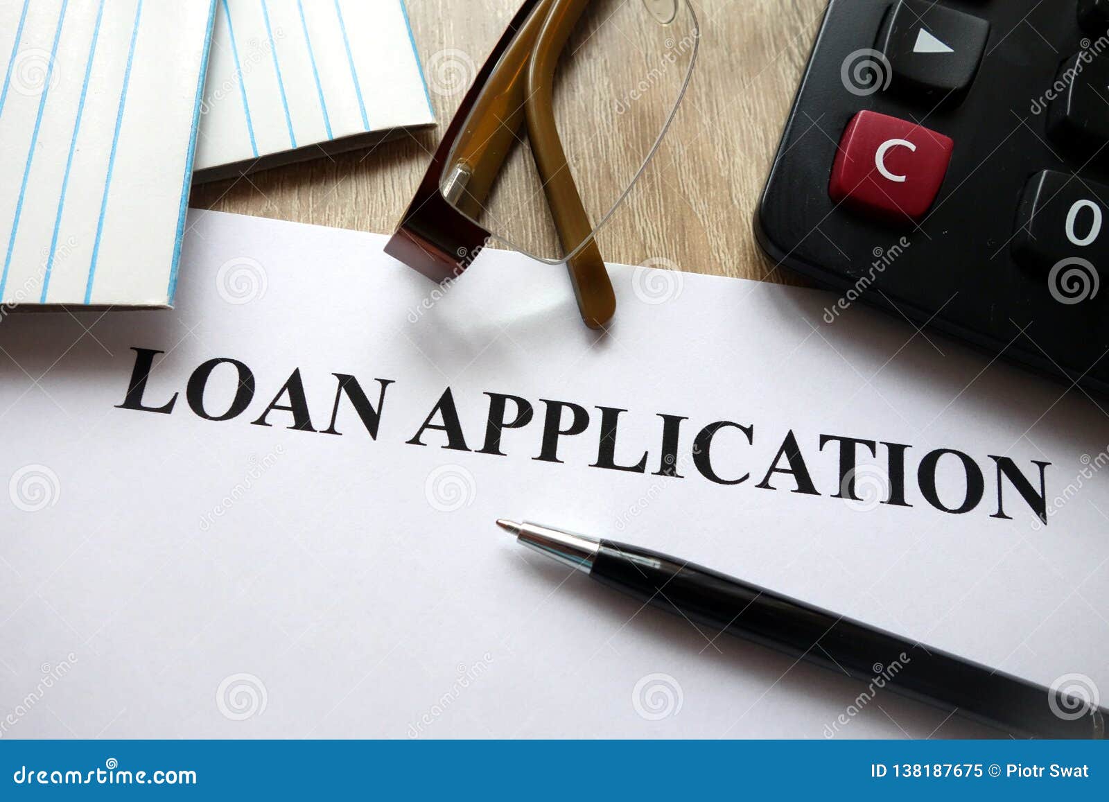 Loan application form stock image. Image of finance - 138187675