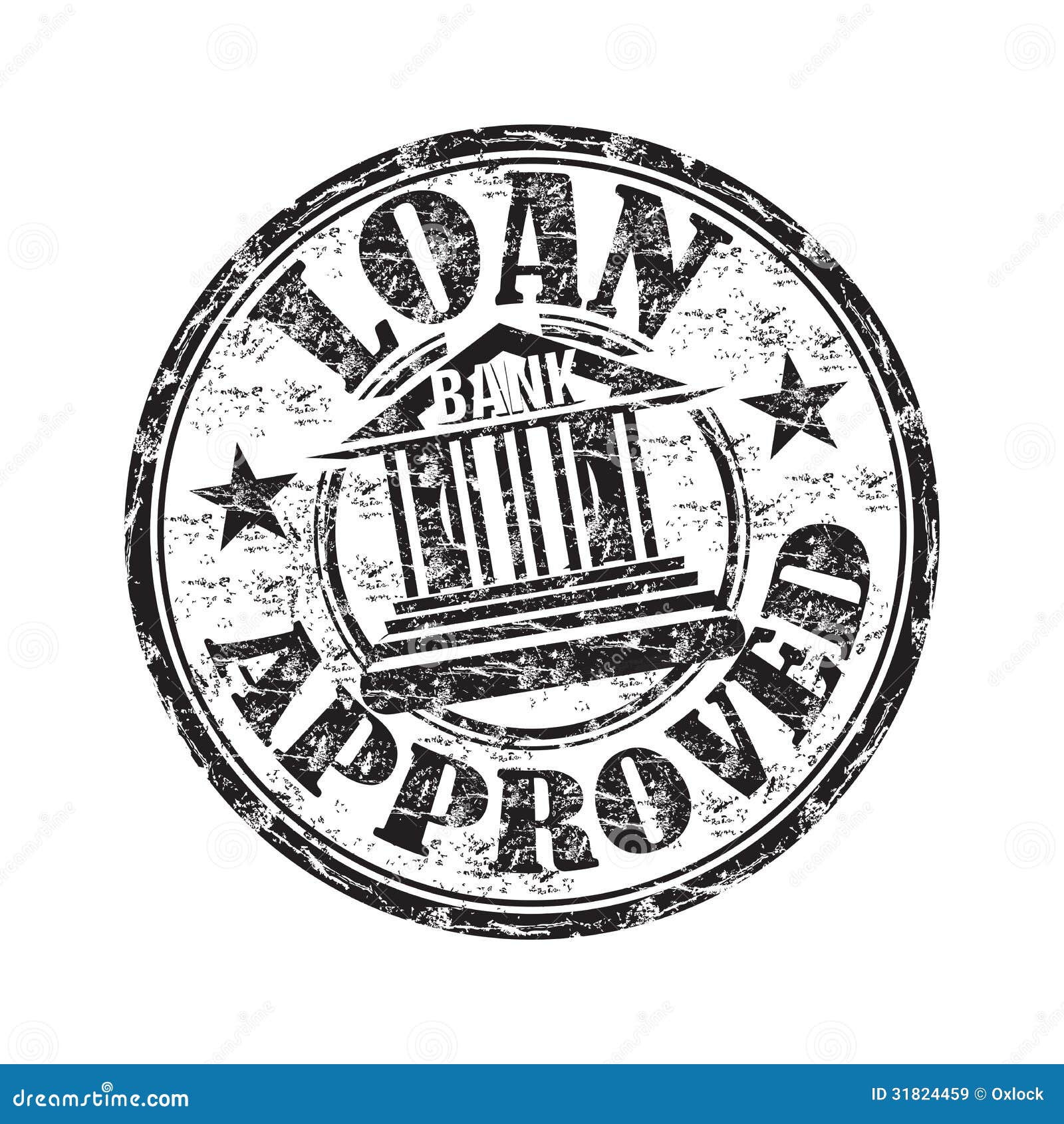 Loan approved rubber stamp stock vector. Illustration of artistic ...